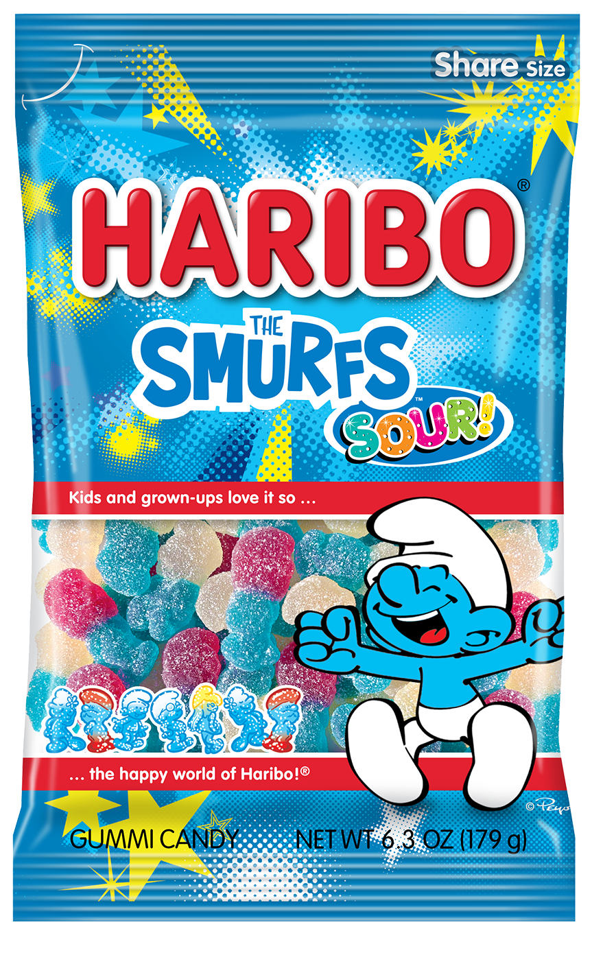 HARIBO Sour Smurfs Gummy Candy, 6.3 oz - Walmart.com