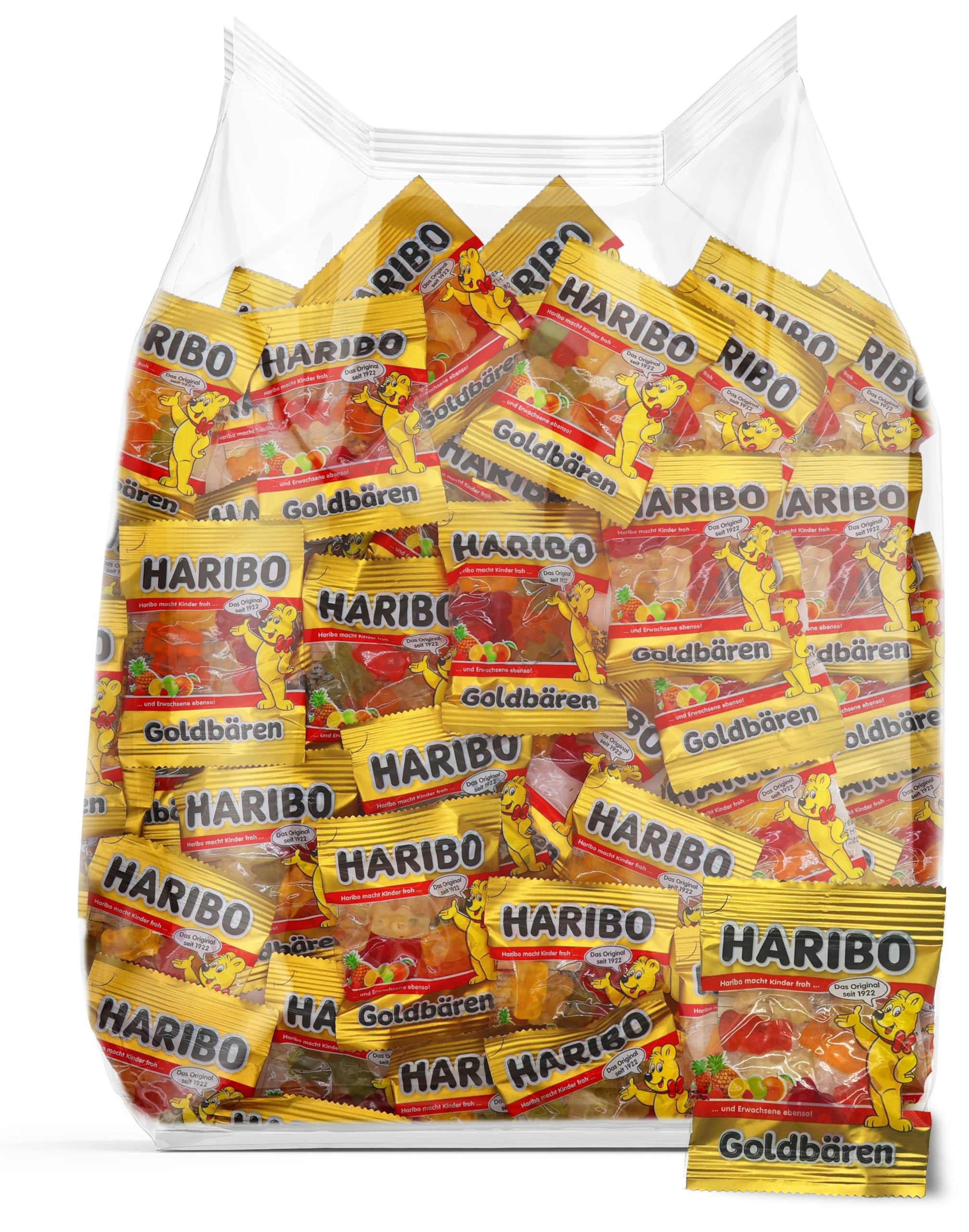 HariboGummy Bears Bulk Bag Goldbears Candy - MDH150 Mini Bags ...