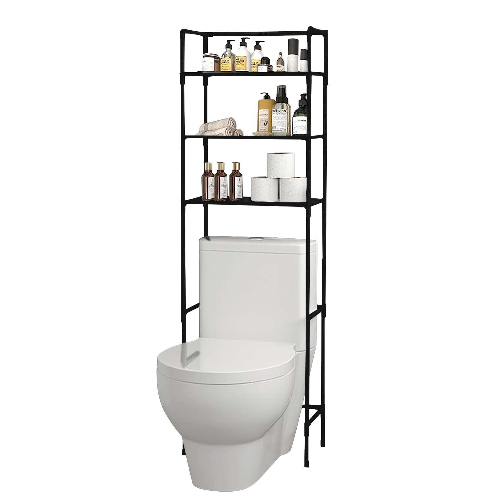 Harigal 3-Tier Metal Bathroom Organizer, Over The Toilet Storage Rack ...