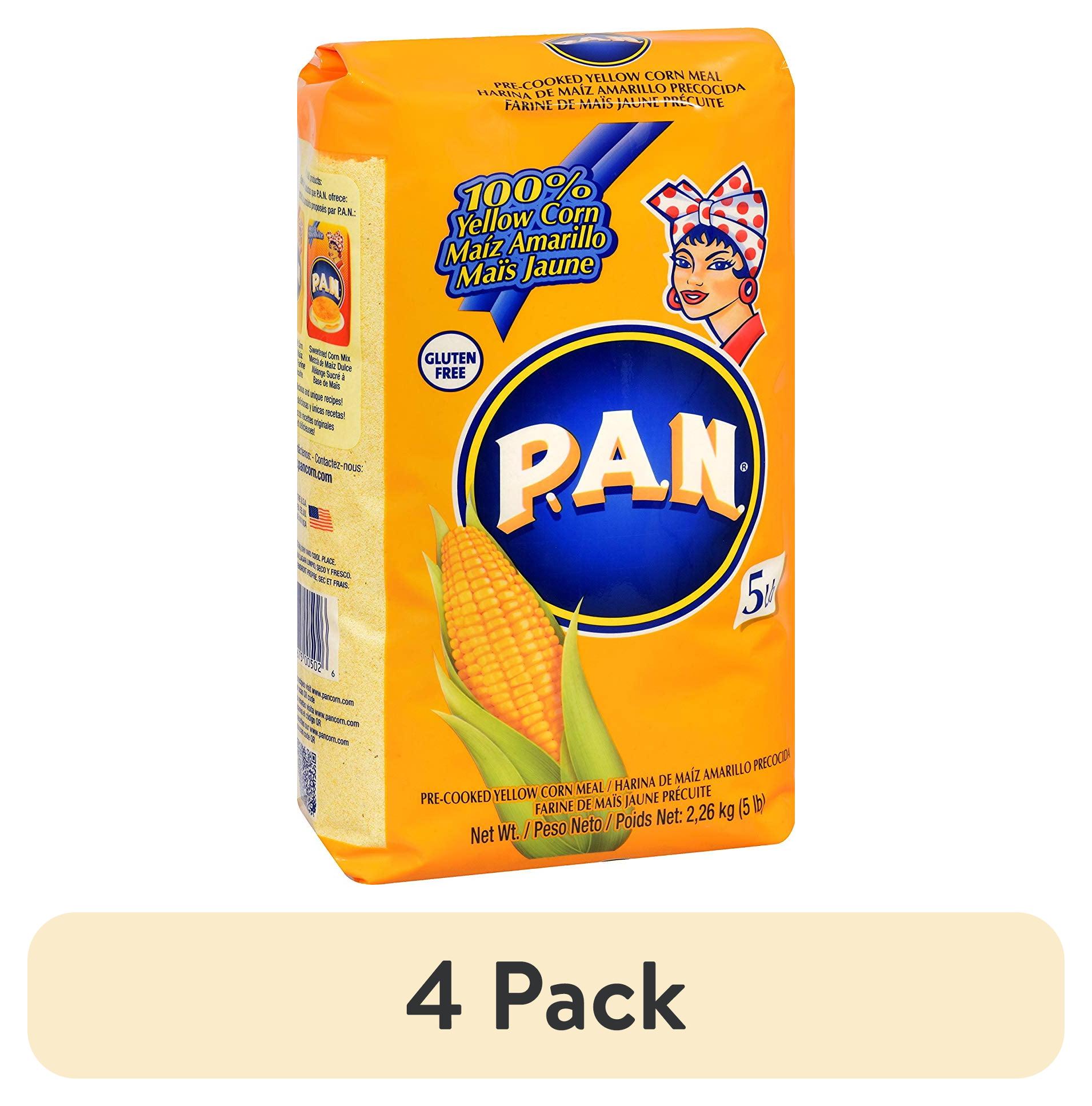 (4 pack) Harina Pan Pre-cooked Yellow Corn Meal - Walmart.com