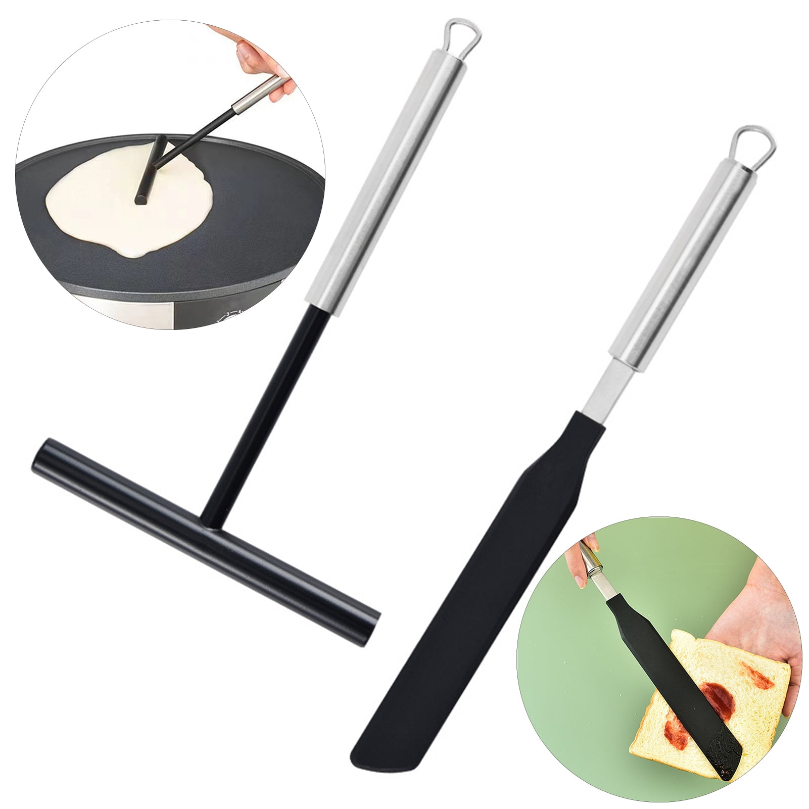 Hariumiu 1PC/1 Set Pancake Spatula Stainless Steel French Crepe ...