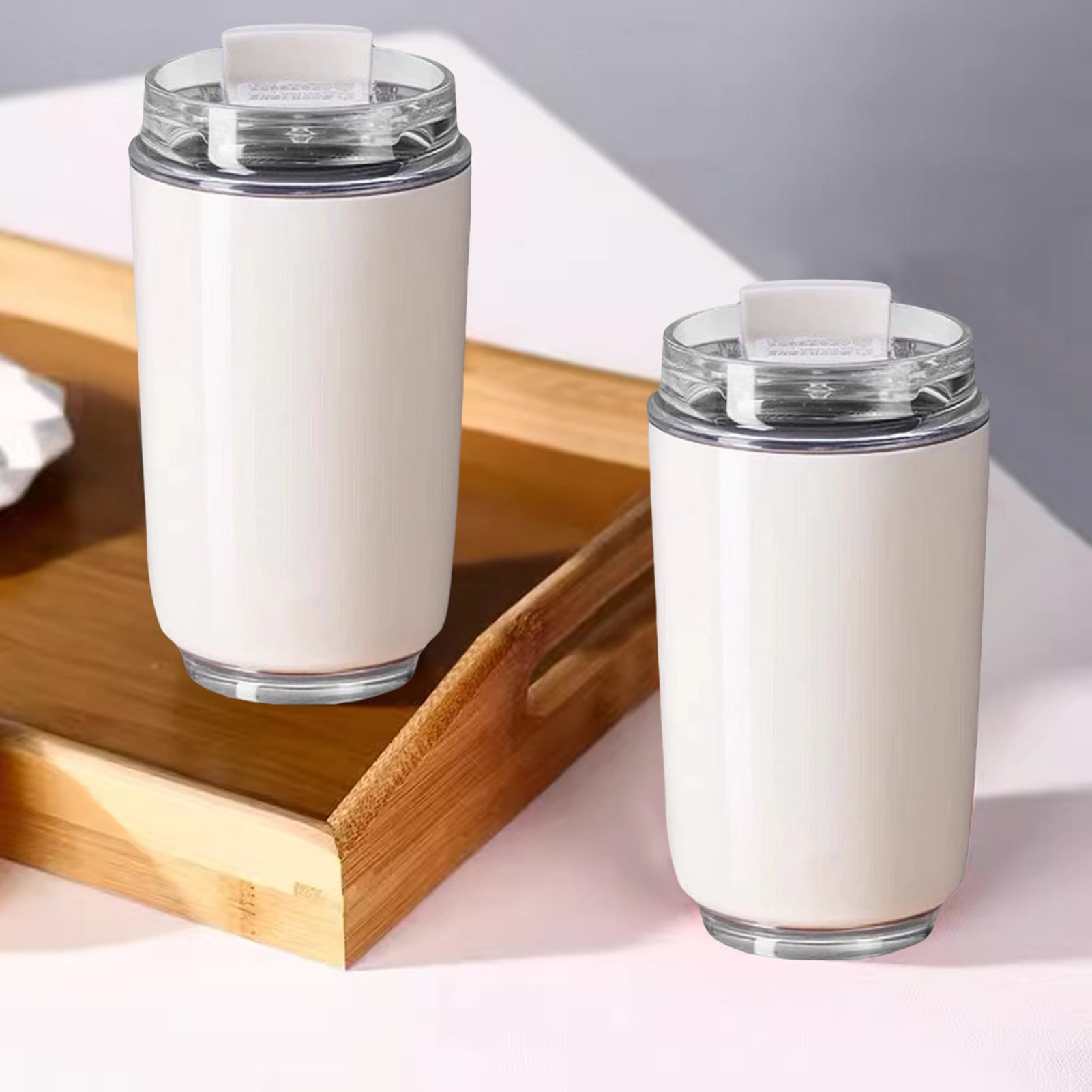 Hariumiu 320ml Thermal Coffee Cup Leak-Proof Insulated Travel Mug Anti ...