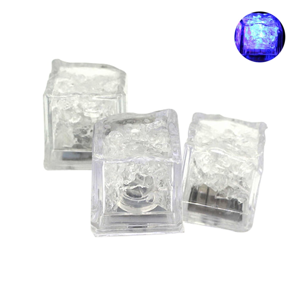 Hariumiu 3Pcs LED Light Ice Cubes Luminous Night Lamp Party Bar Wedding ...