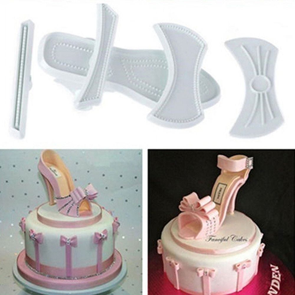 Hariumiu 9x Plastic Lady Cutter High-Heeled Shoes Sandals Cake ...