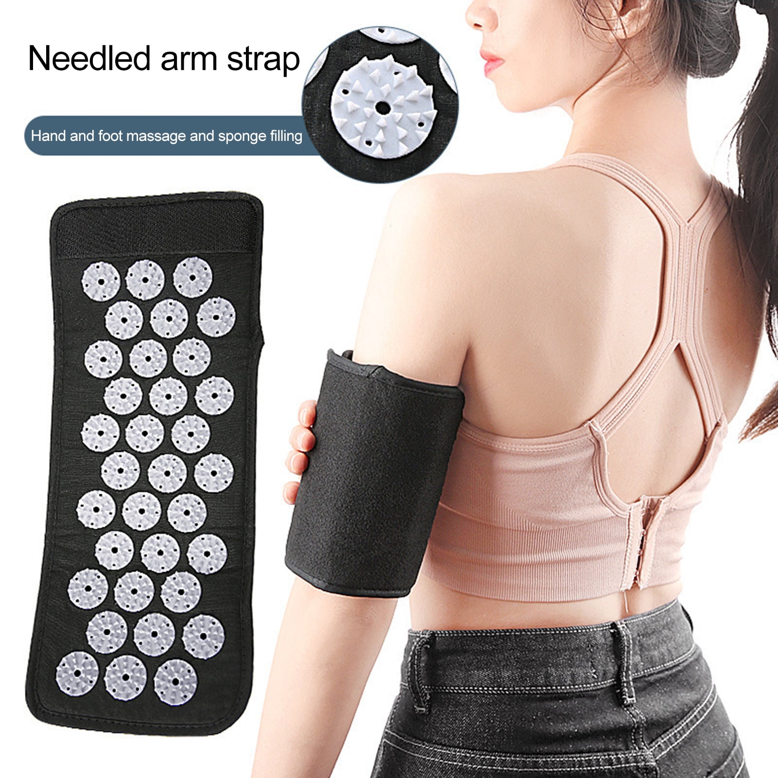 Hariumiu Acupuncture Arm Strap Adjustable Fastener Tape Sponge Filled ...