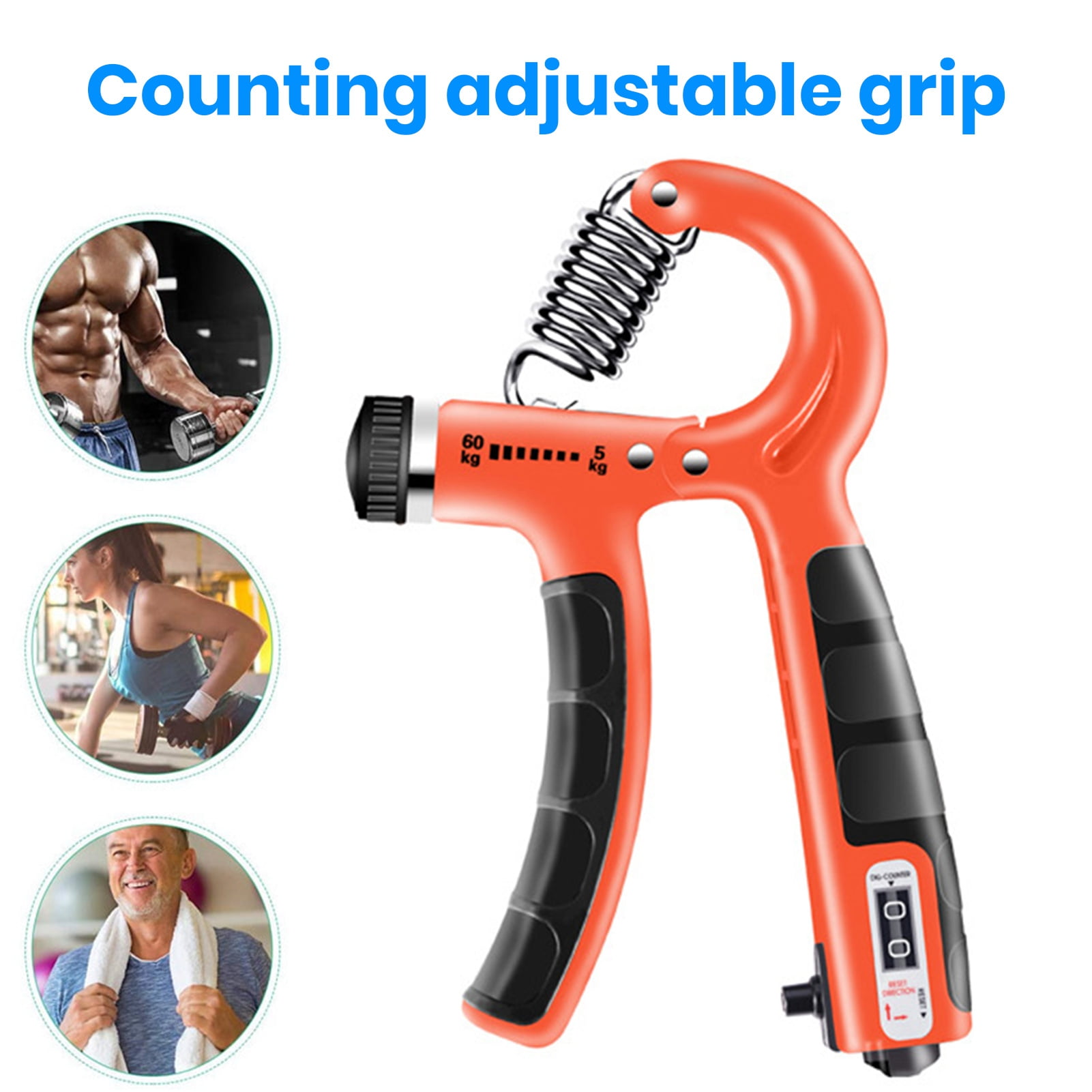 Hariumiu Adjustable Hand Grips Hand Grip Strengthener Workout ...