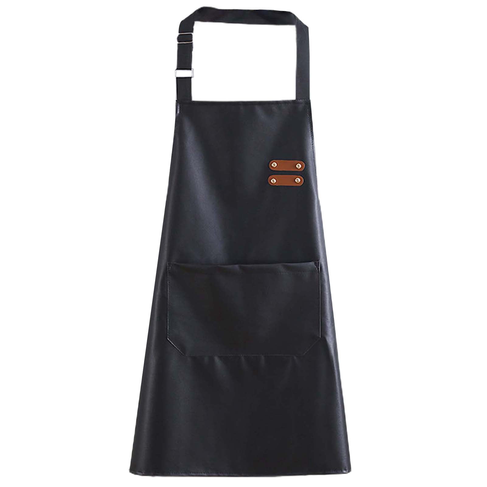Hariumiu Adjustable Neck Strap Apron Kitchen Chef Apron Durable Seams ...