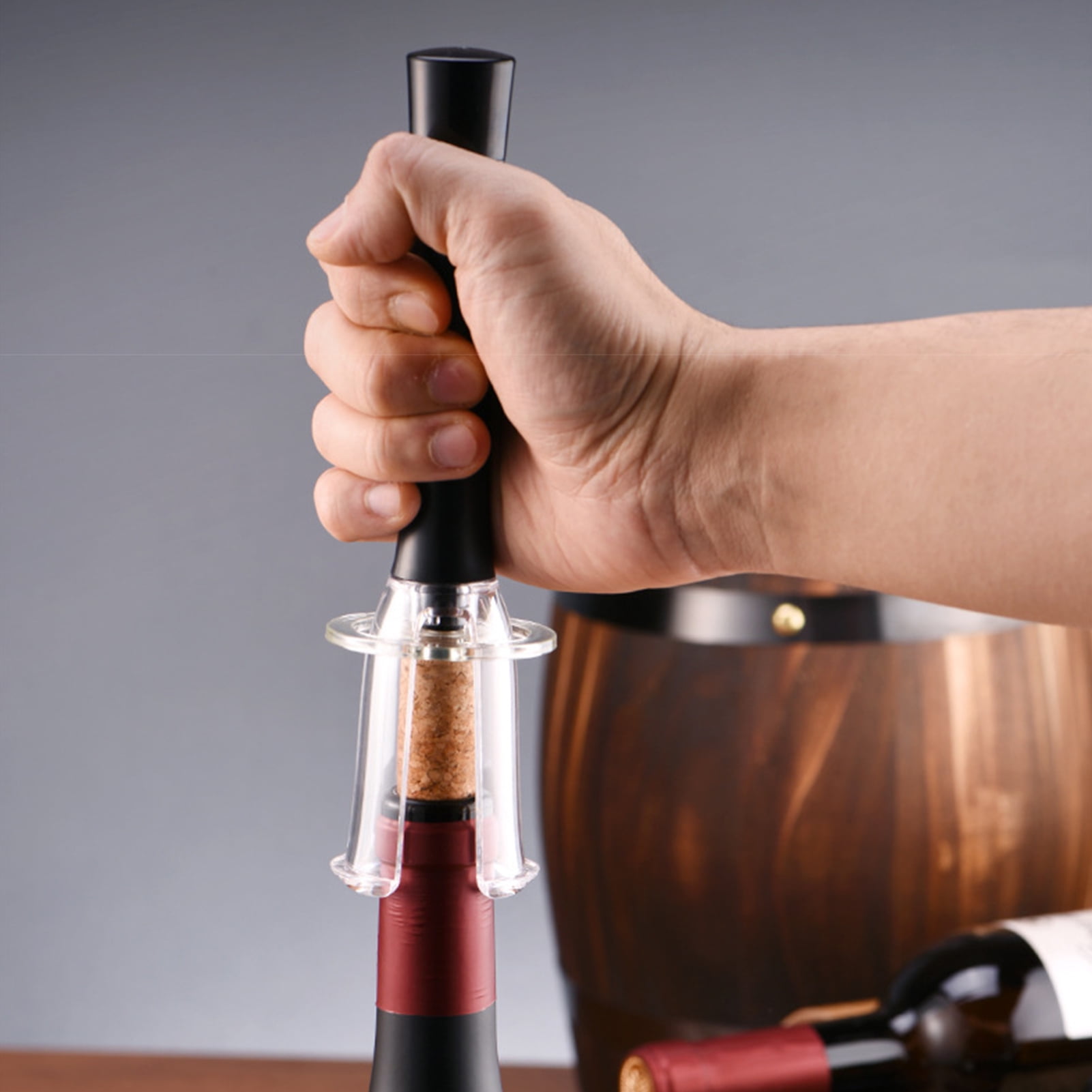 Hariumiu Air Pressure Wine Bottle Opener Pump with Foil Cutter Aerator ...