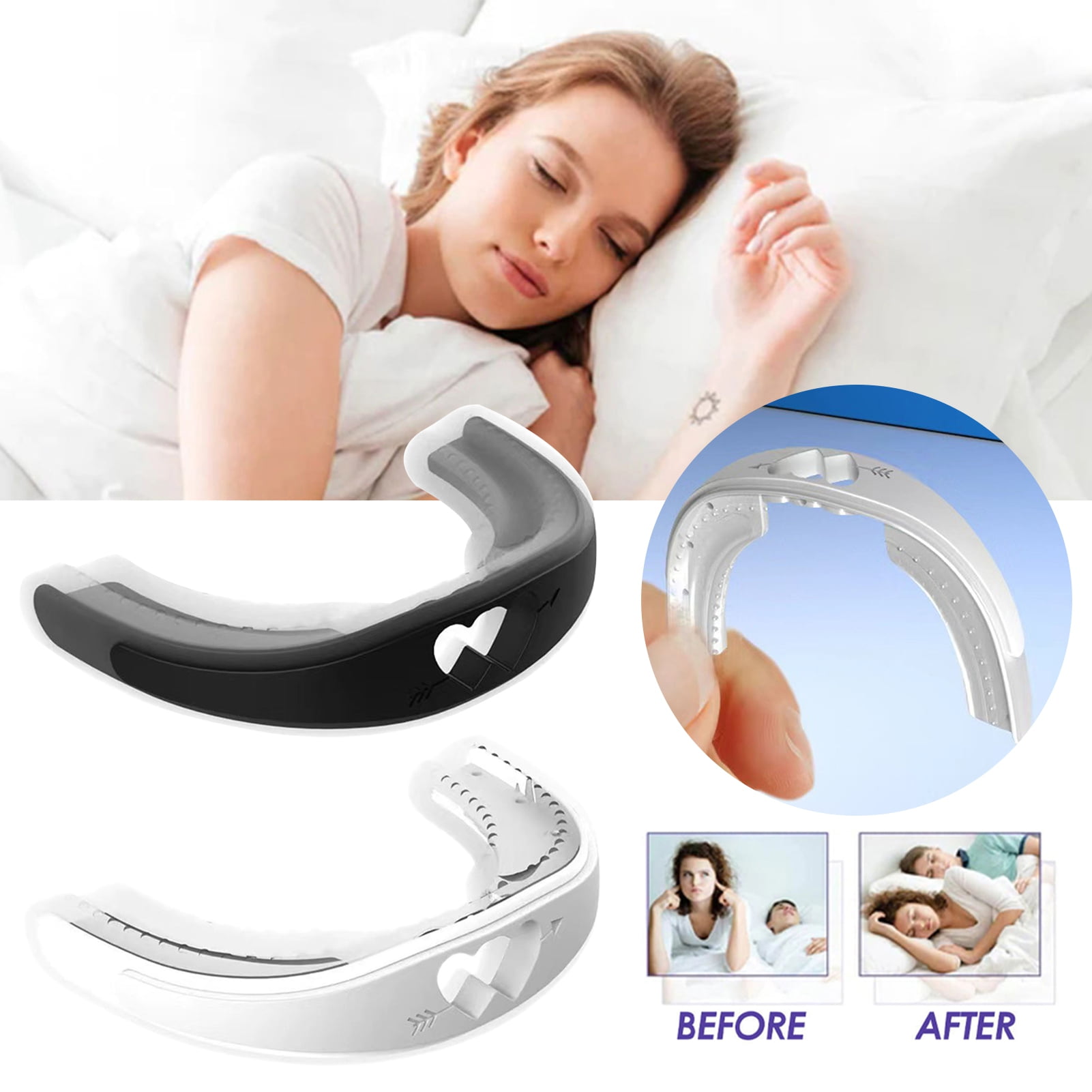 Hariumiu Anti Snoring Devices Silicone Braces Ergonomic Snore Reducing ...