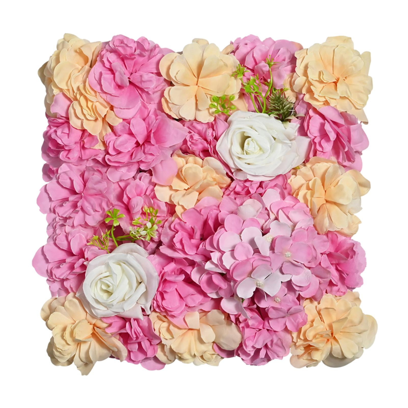 Hariumiu Artificial Rose Wall Panel Artificial Rose Flower Wall Panel ...