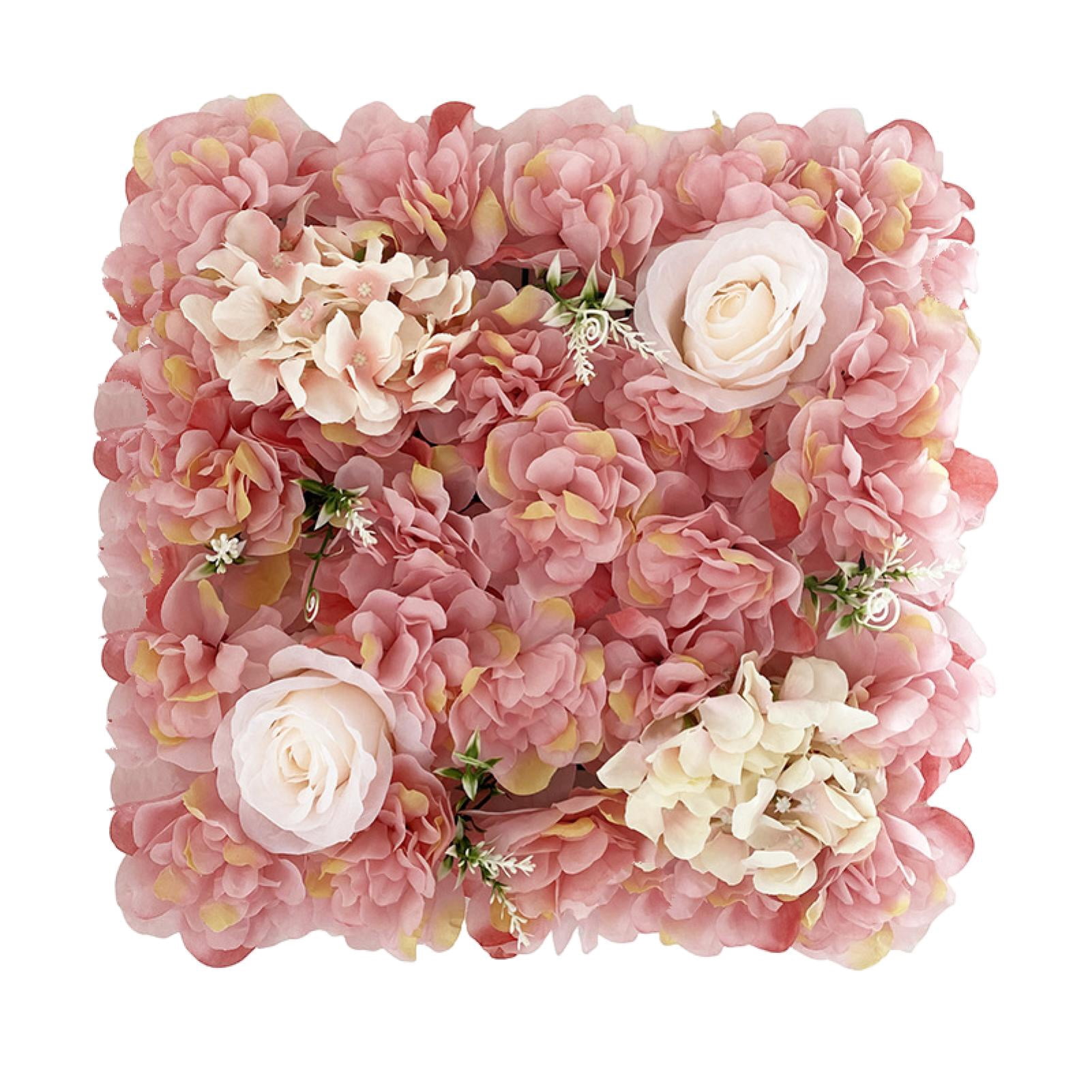 Hariumiu Artificial Rose Wall Panel Artificial Rose Flower Wall Panel ...