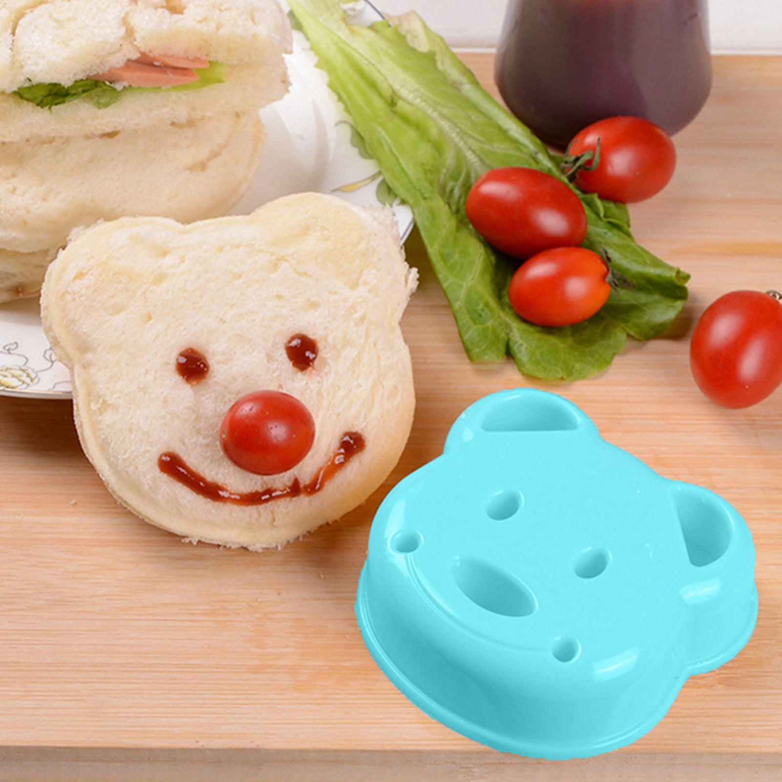 Hariumiu Cartoon Bear Sandwich Mold 3pcs Sandwich Mold Bread Cutter ...