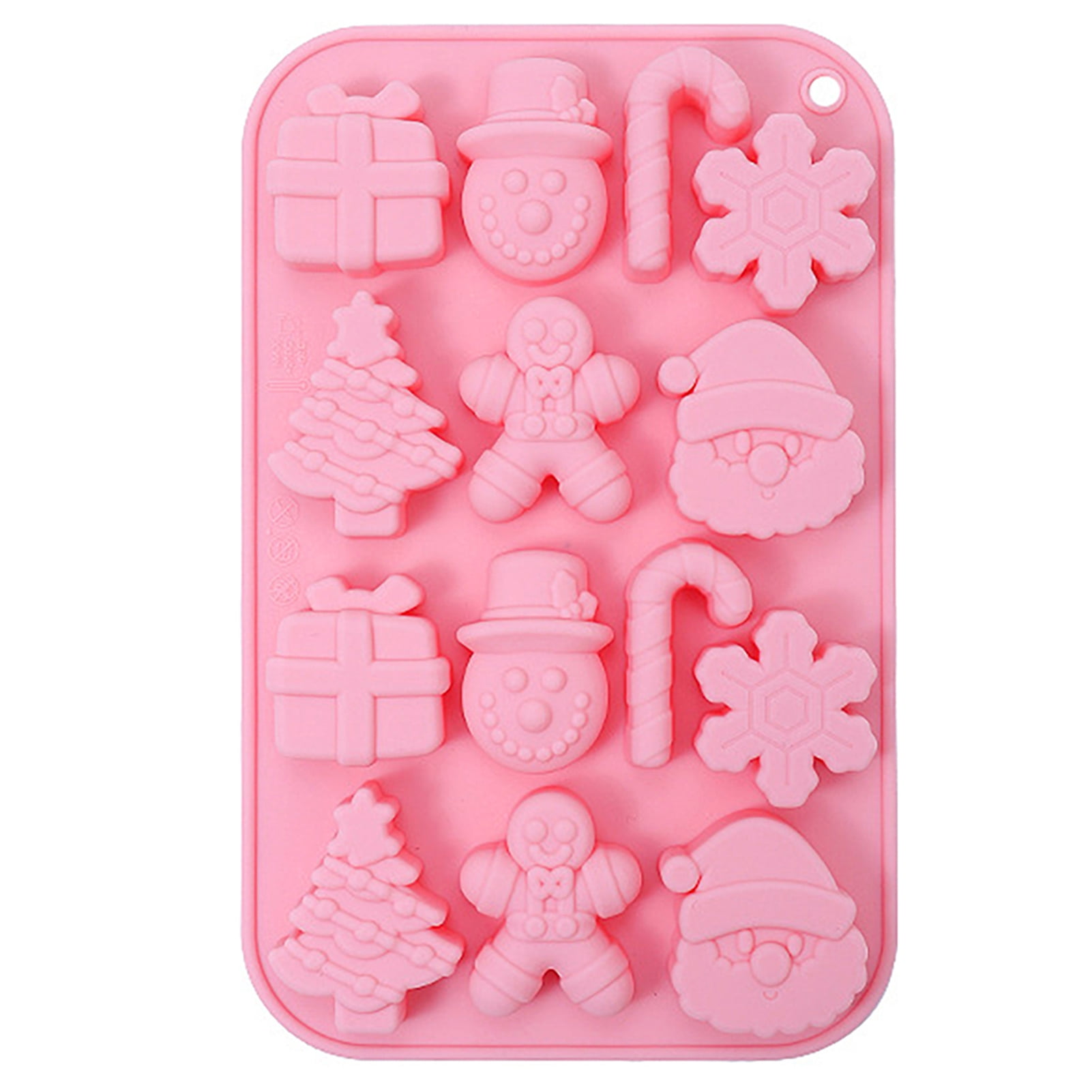 Hariumiu Christmas Silicone Baking Molds Christmas Cake Mold Food-grade ...