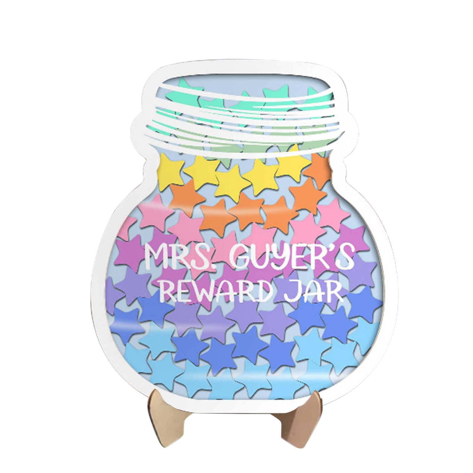 Hariumiu Classroom Reward Jar Stars Magnetic Reward Jar with Base ...
