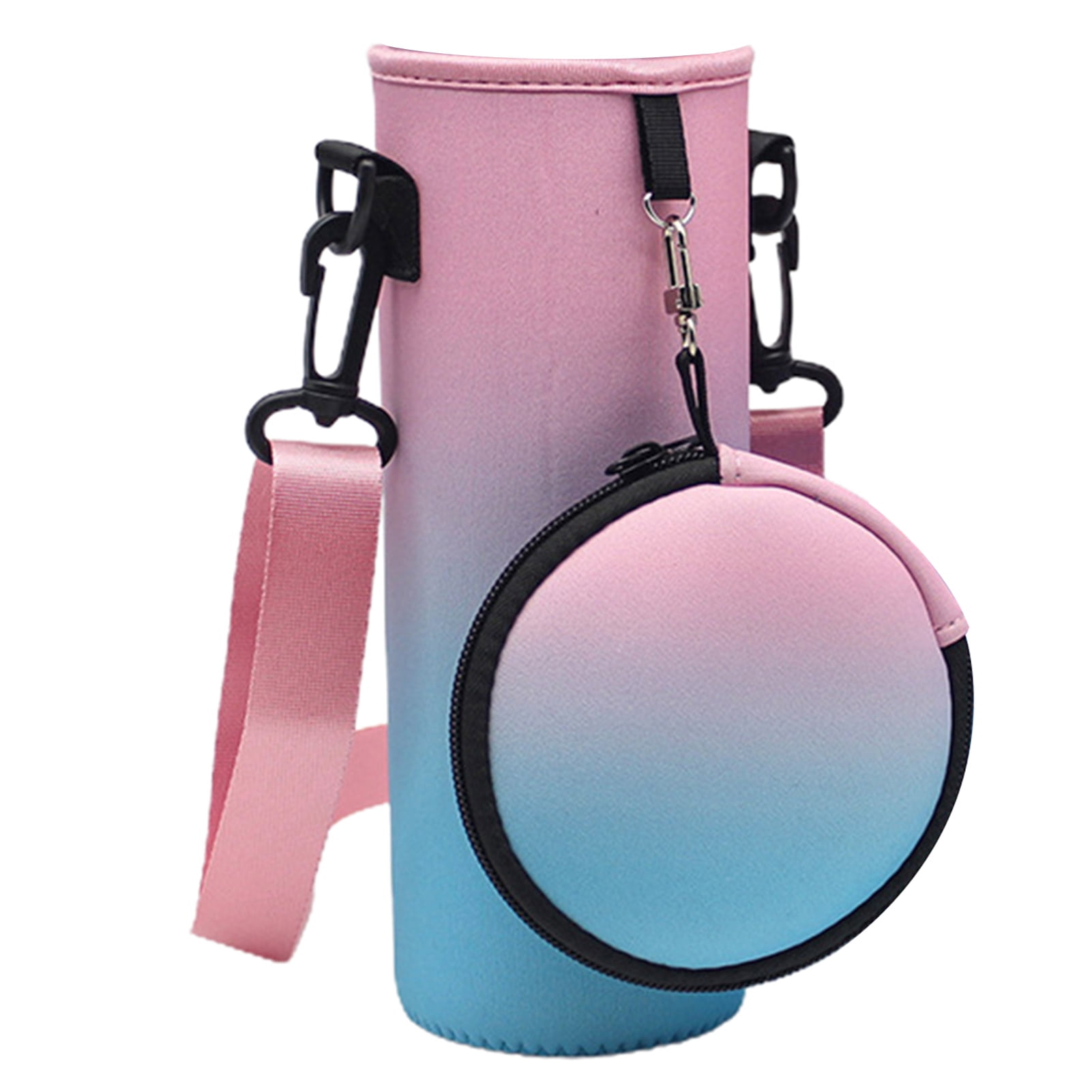 Hariumiu Cup Sleeve with Small Round Pouch Adjustable Shoulder Strap ...