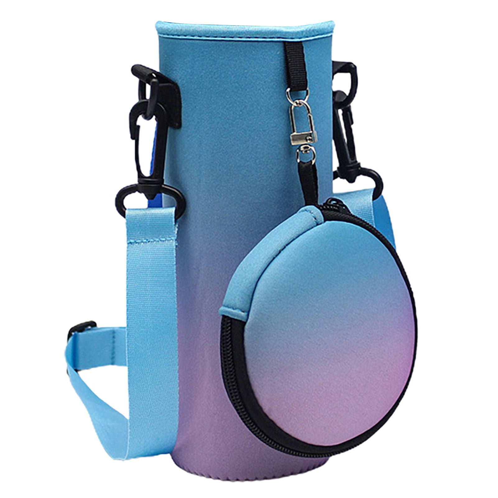 Hariumiu Cup Sleeve with Small Round Pouch Adjustable Shoulder Strap ...