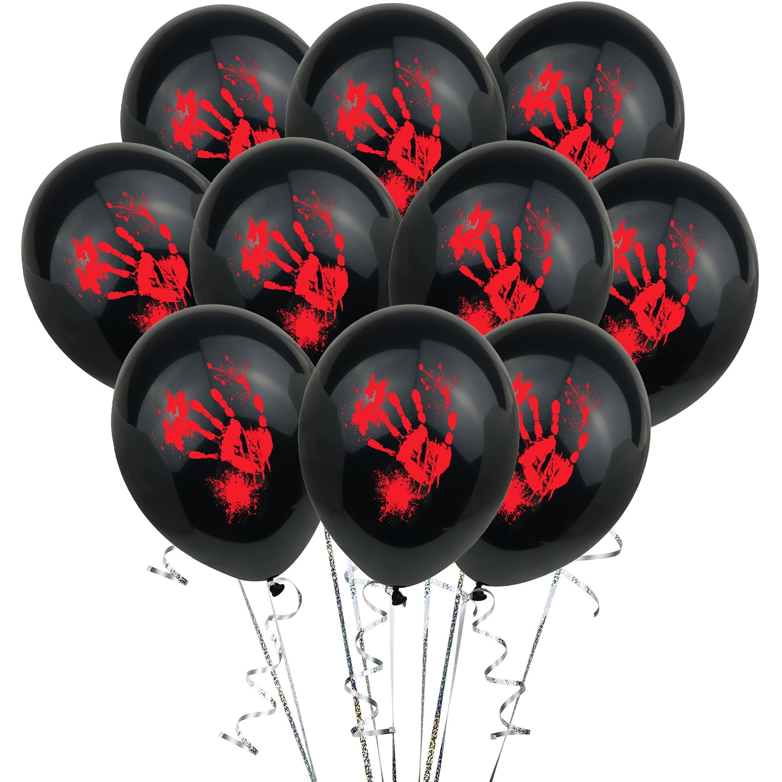 Hariumiu Decor Halloween Pumpkin Pattern Balloon Set Horror Latex Blood ...