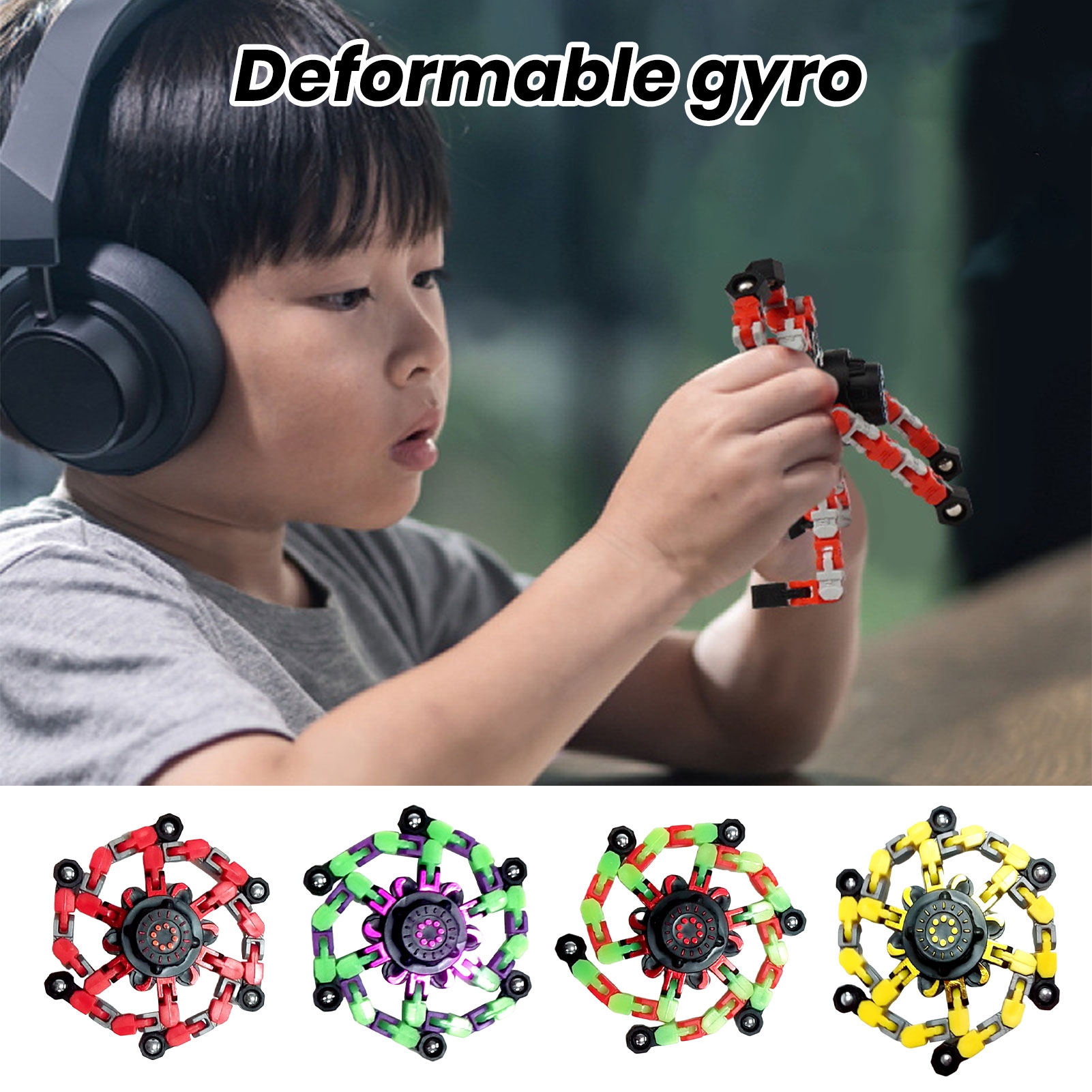 Hariumiu Deformable Gyroscope Fingertip Mechanical Top DIY ...