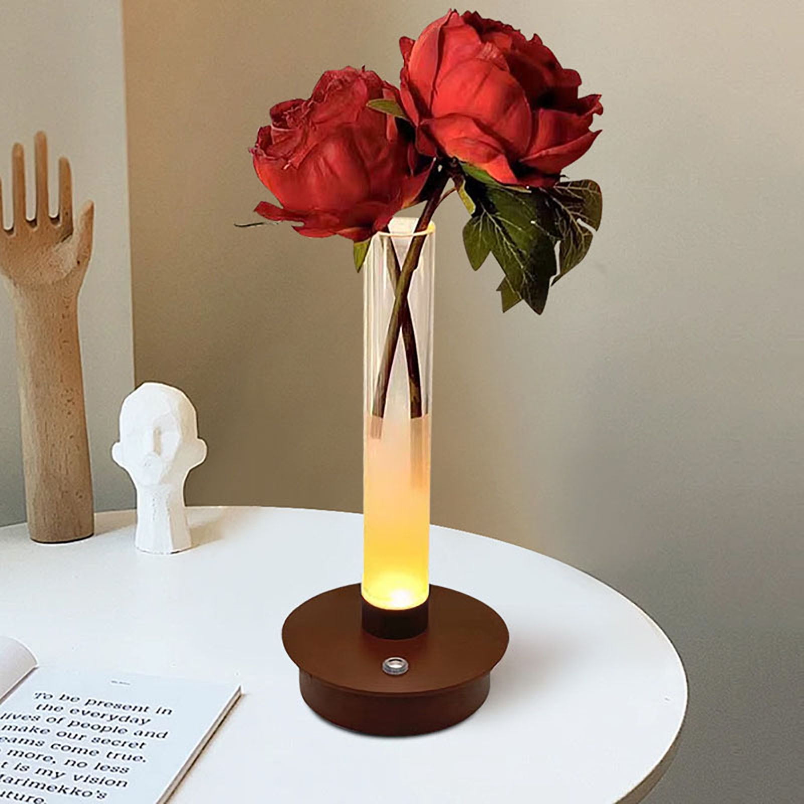 Hariumiu Desk Lamp Soft Glow Dimmable Touch Control High-Transparency ...