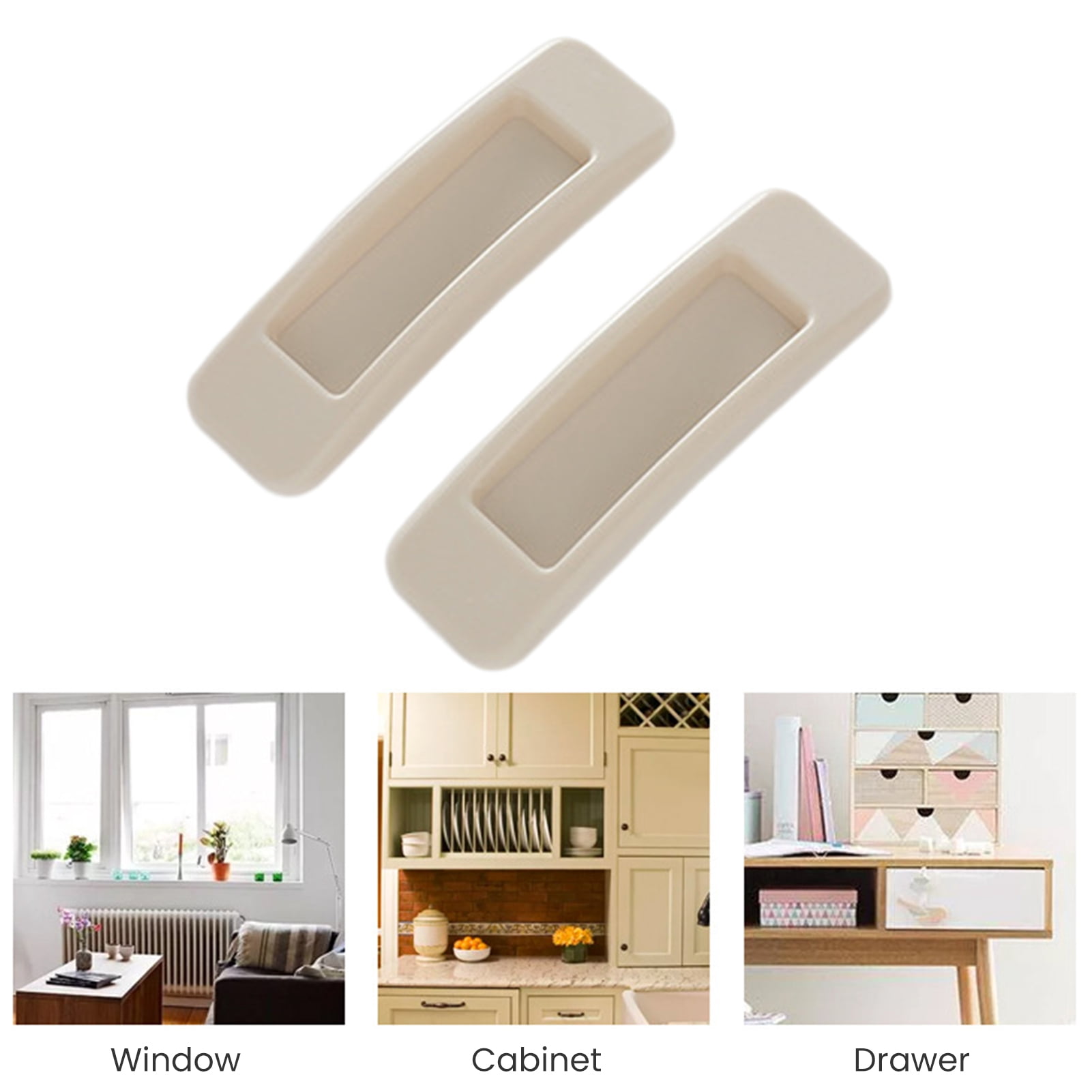 Hariumiu Door Handles with Easy Installation 2pcs Self-adhesive Door ...