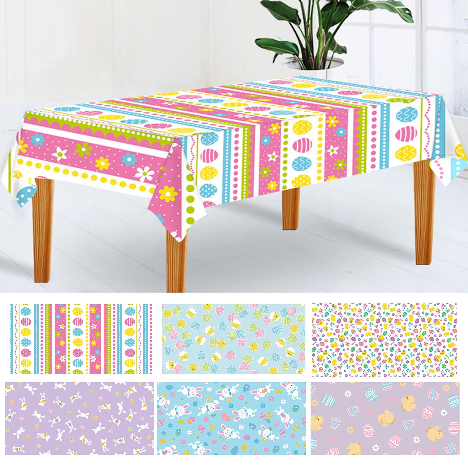 Hariumiu Easter Table Cover Soft-touching Cartoon PET Cute Animal ...