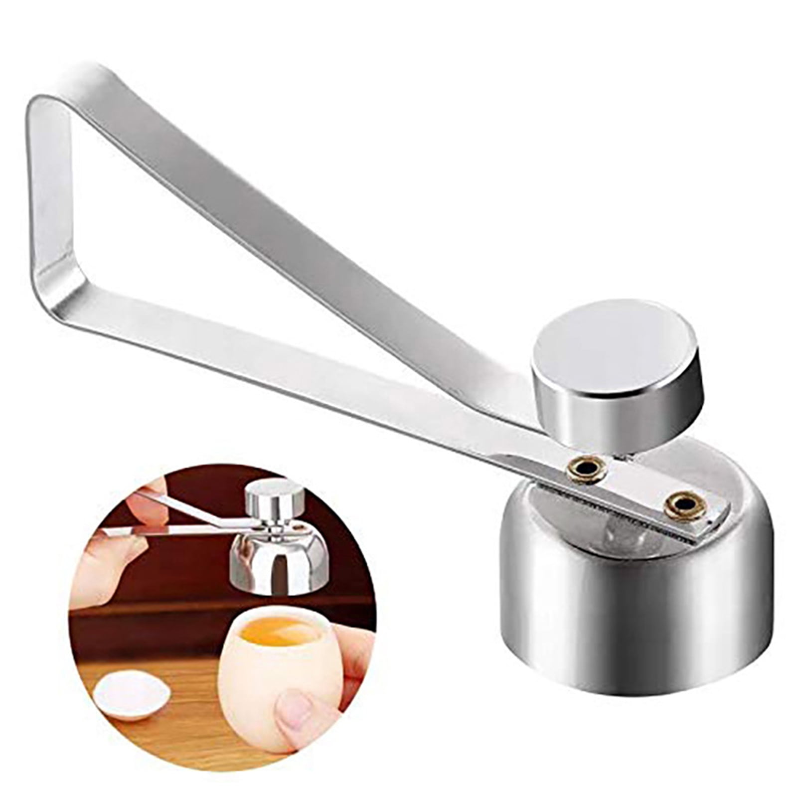 Hariumiu Eggshell Opener Dual Head Mirror Polishing Easy to Clean ...