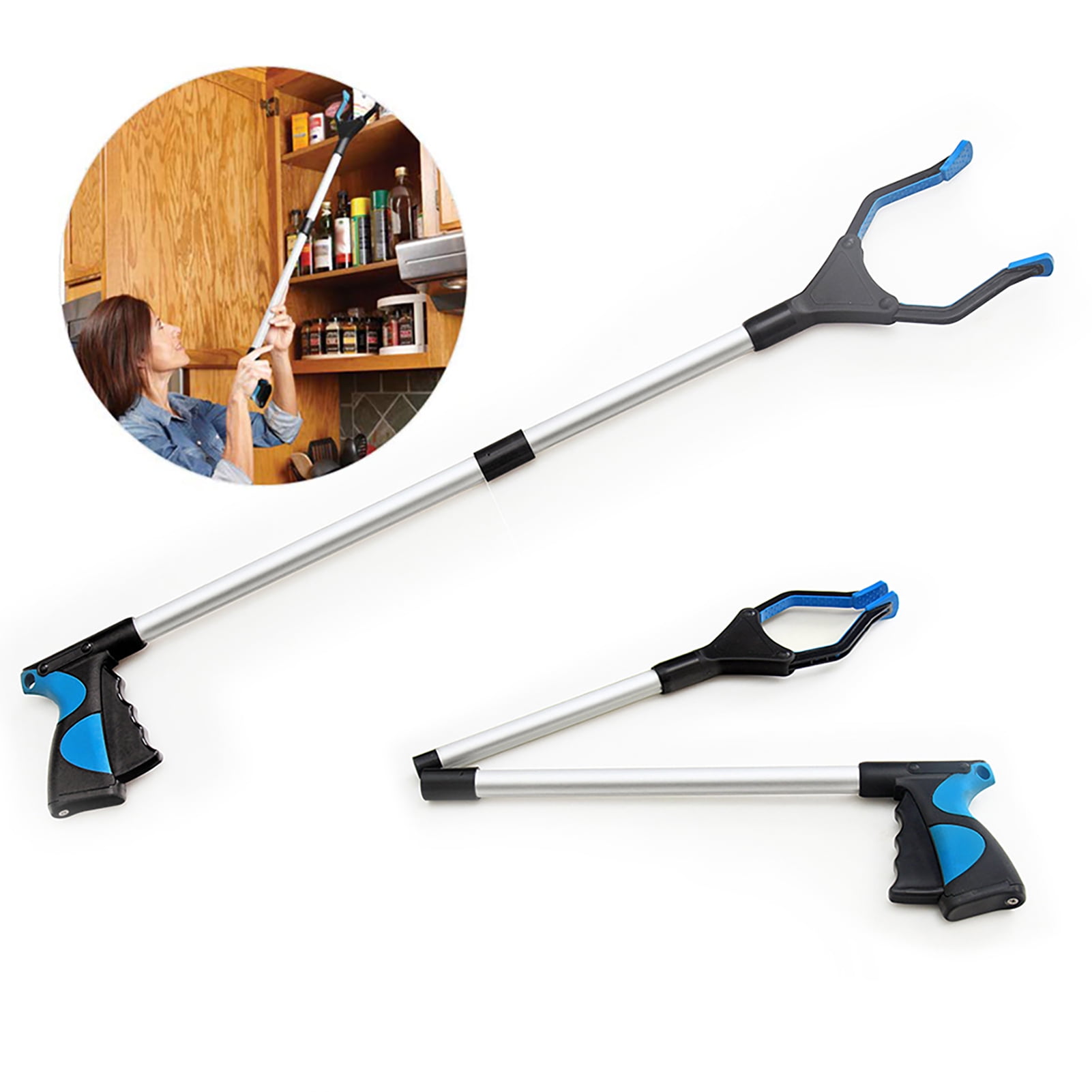 Hariumiu Foldable Trash Garbage Pick Up Reaching Grabber Hand Gripper ...