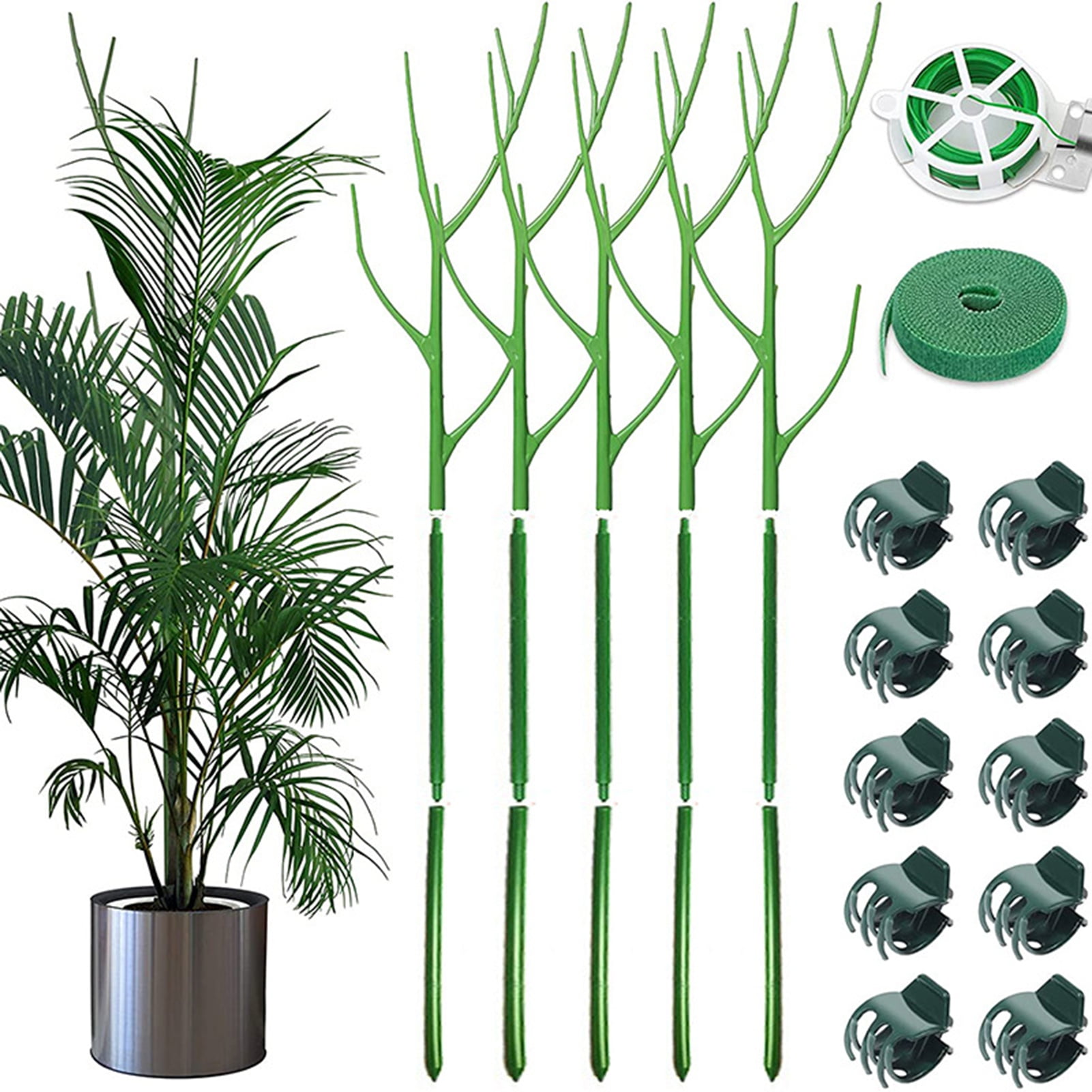 Hariumiu Garden Plant Support Stake Detachable Plastic Twig Plants ...