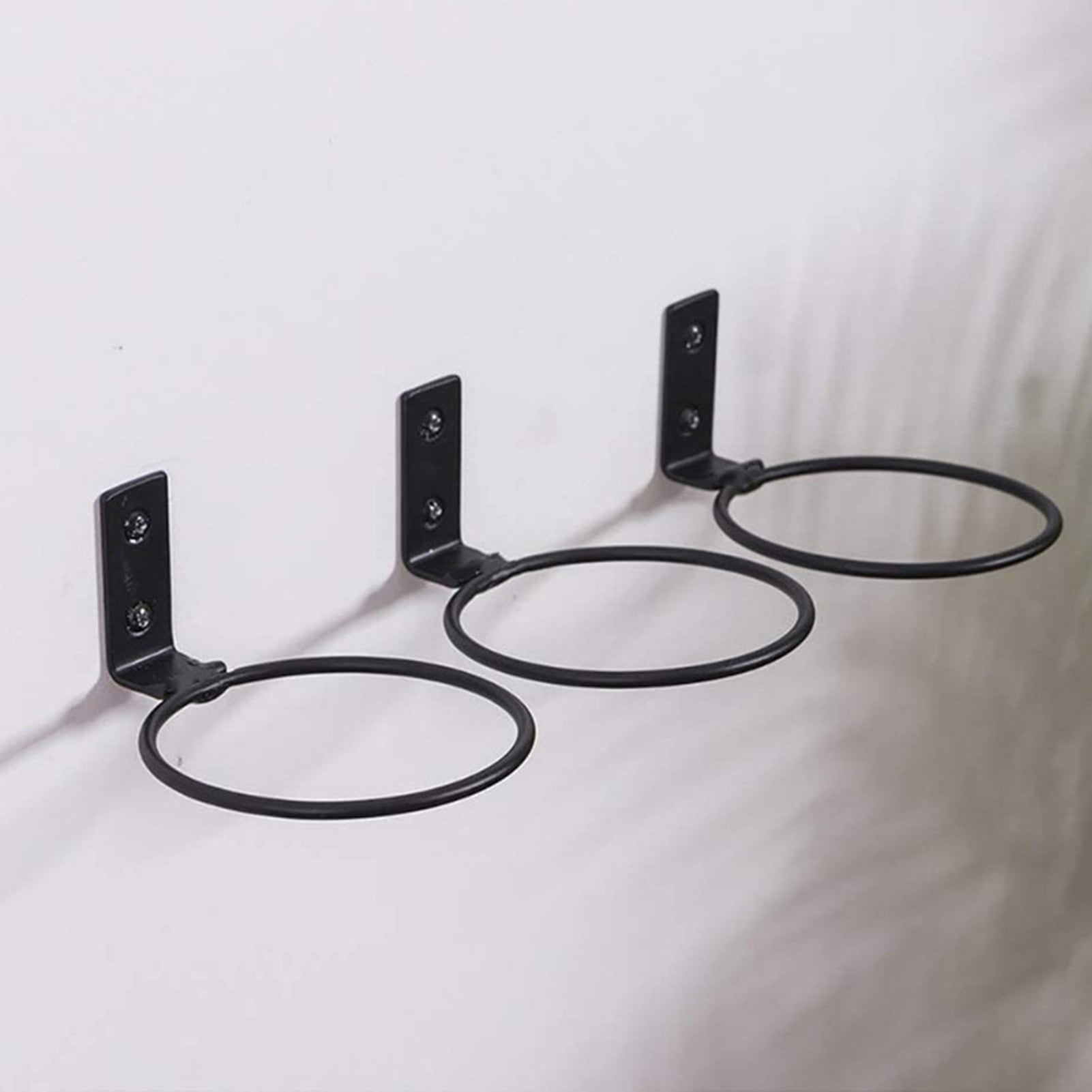 Hariumiu Garden Wall Mounted Flower Pot Holder Ring, Easy Install Iron ...