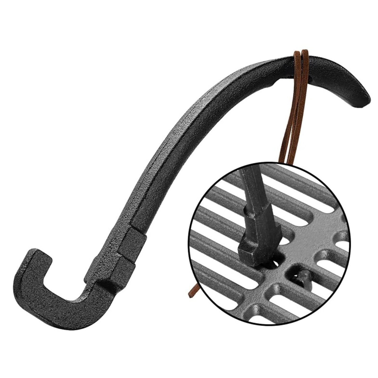 Hariumiu Grill Grate Lifter Tool for Hot Surfaces Heavy-Duty Cast Iron ...