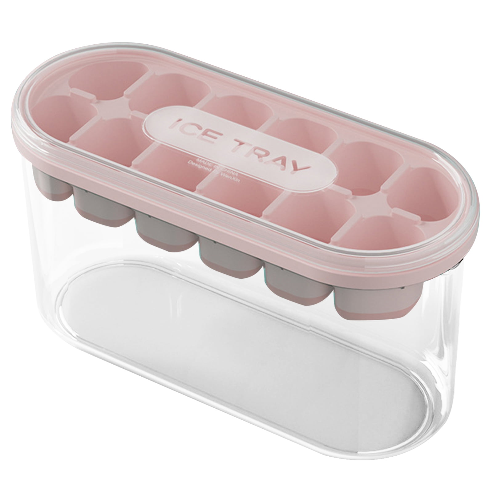 Hariumiu Ice Cube Mold with Storage Box Airtight Lid Double Layer Cool ...
