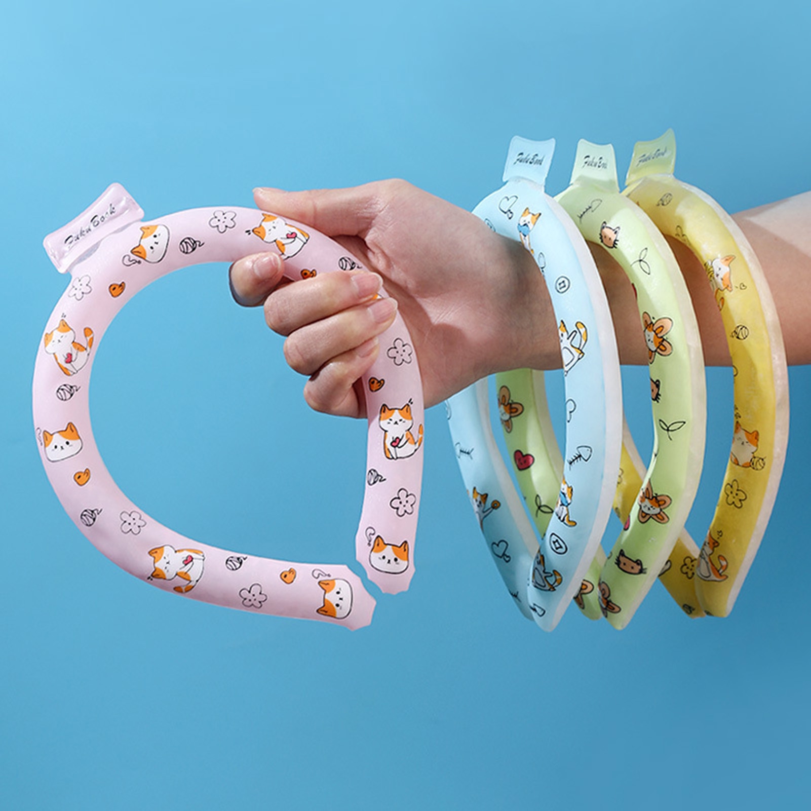 Hariumiu Ice Feeling Neck Collar Heat Relief Long Lasting Cooling Band ...