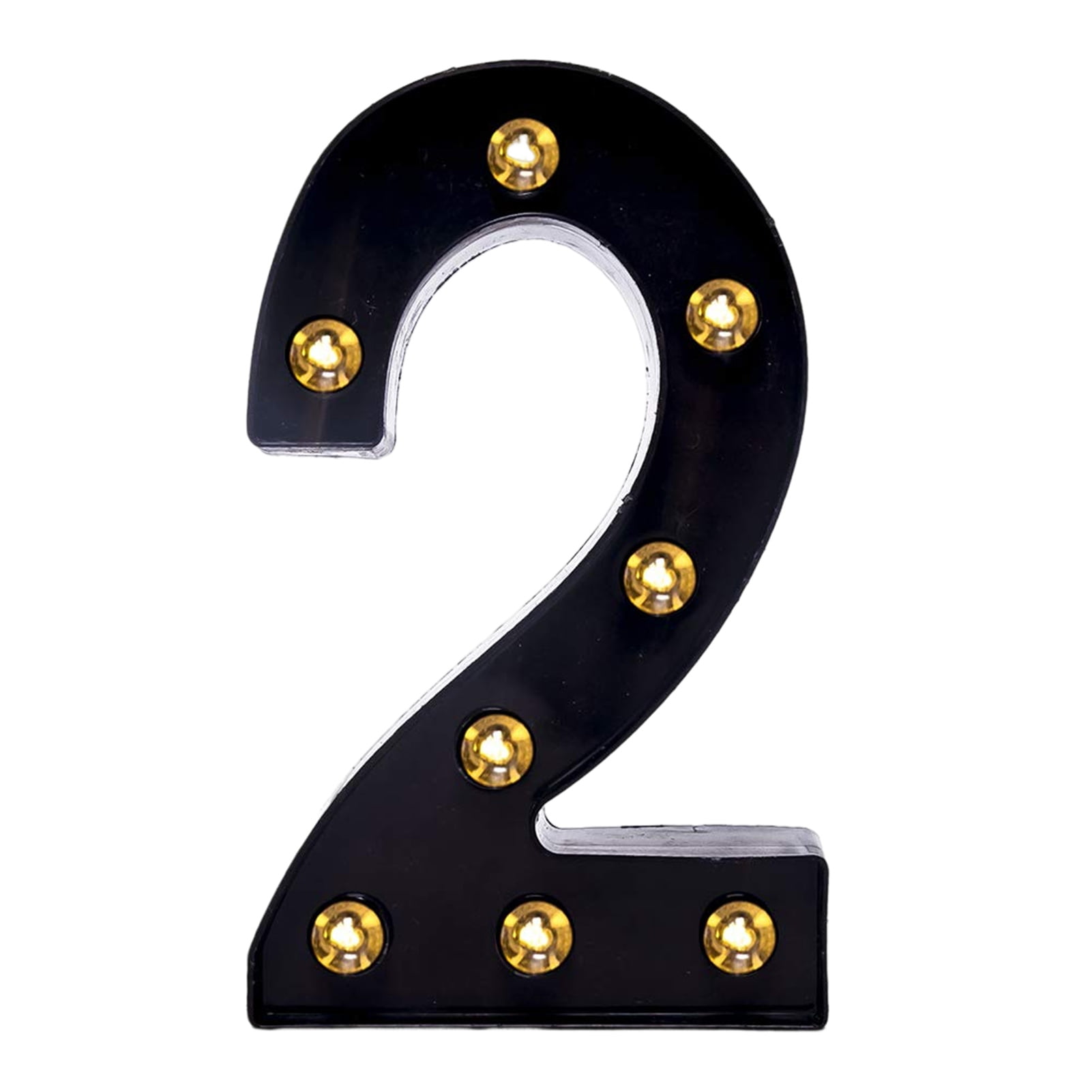 Hariumiu Indoor Outdoor Decorative Lights Led Marquee Number Sign Black ...