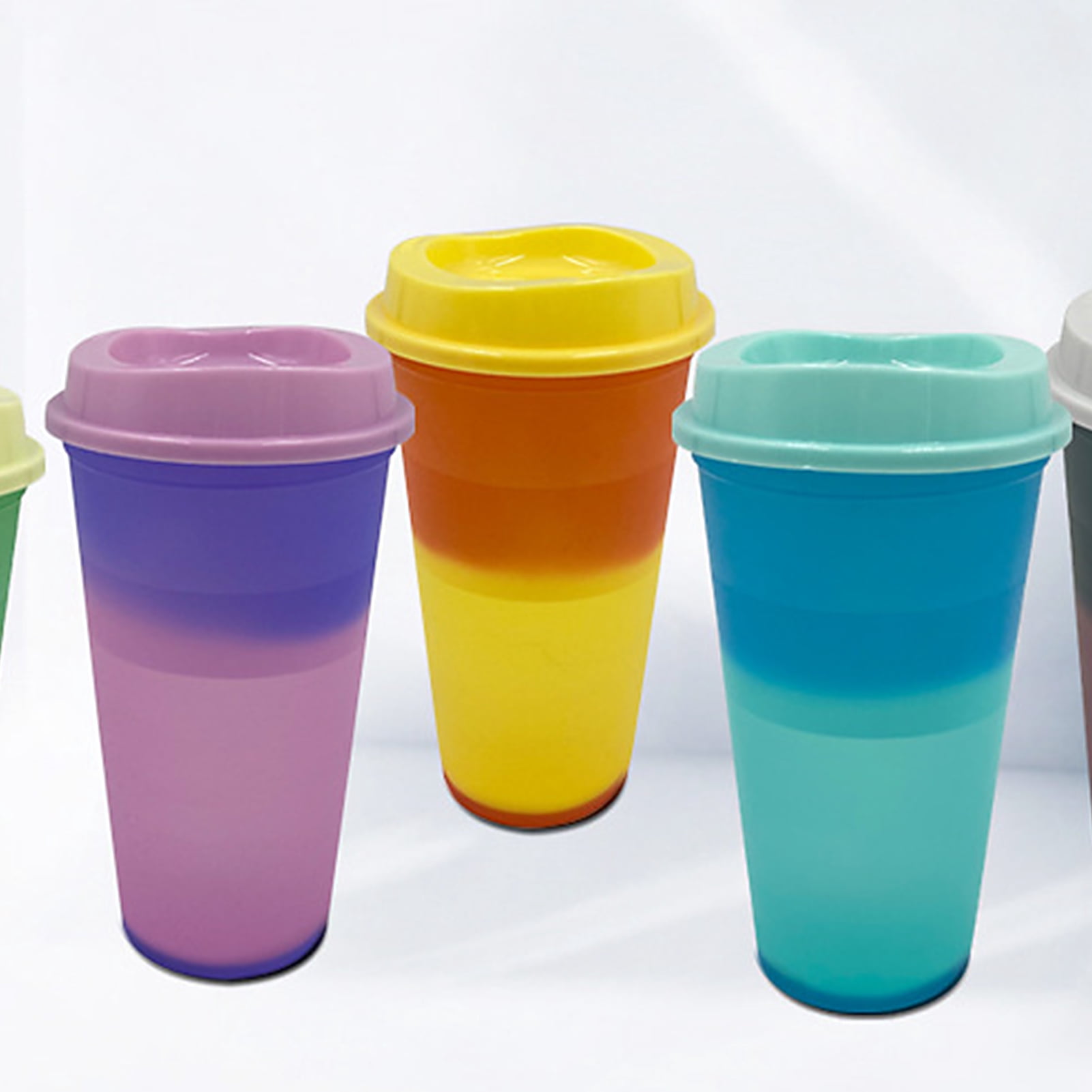 Hariumiu Kitchen 17.5oz Color Changing Water Bottle, Large-capacity PP ...