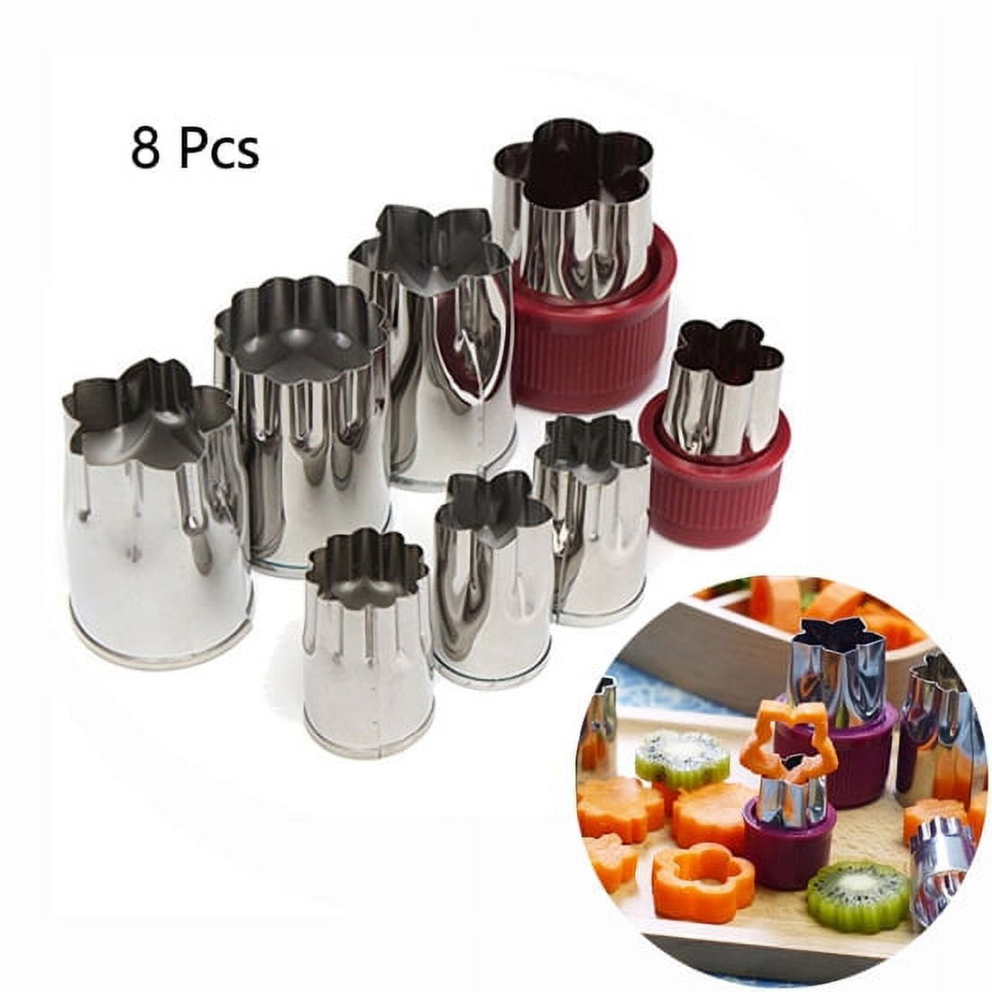 Hariumiu Kitchen 8Pcs Vegetable Cutter Shapes Set, Mini Pie, Fruit and ...