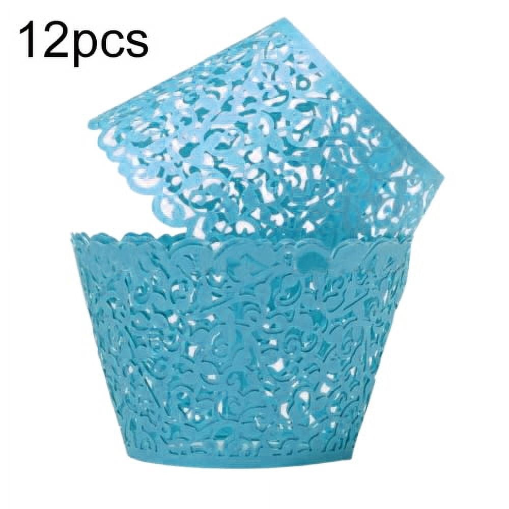Hariumiu Kitchen Cupcake Wrappers Pack of 12/48 Filigree Artistic Bake ...