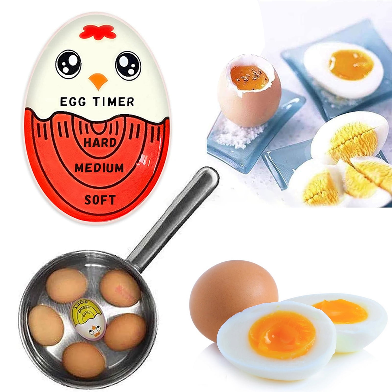 Hariumiu Kitchen Egg Timer Color Changing Egg Timer Food Grade ...