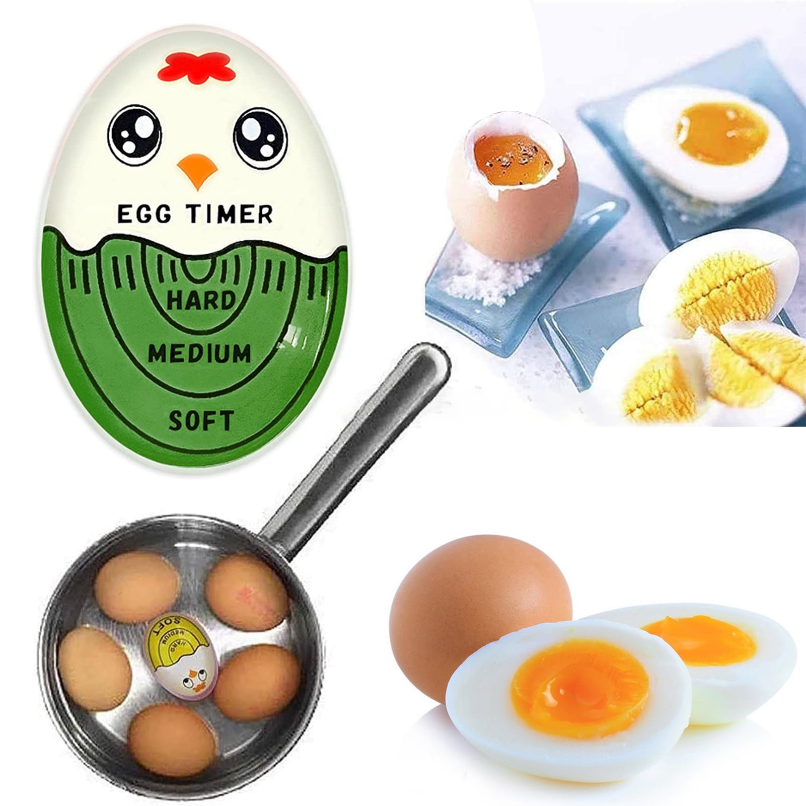 Hariumiu Kitchen Egg Timer Color Changing Egg Timer Food Grade ...