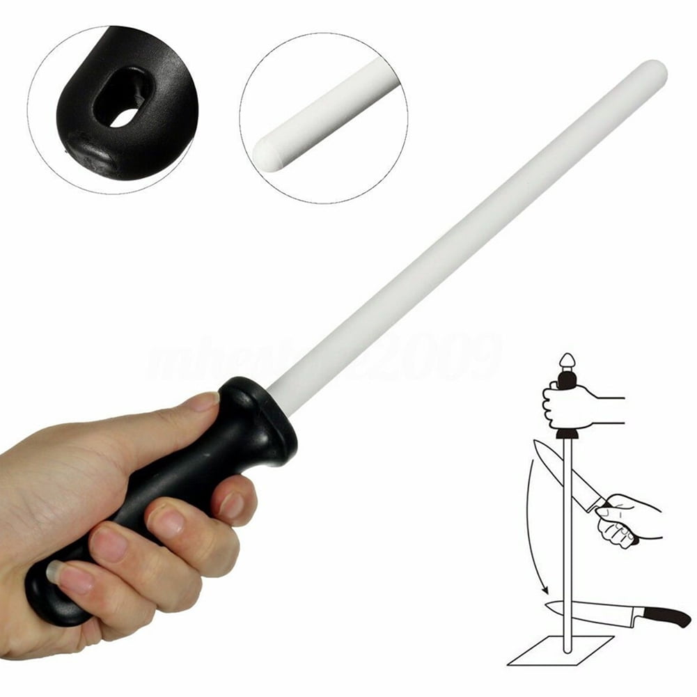 Hariumiu Kitchen Sharpening Steel Rod 11 Inch, Professional Kitchen ...