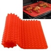Leaveforme Red Pyramid Pan Nonstick Silicone Baking Mat Mould Cooking ...