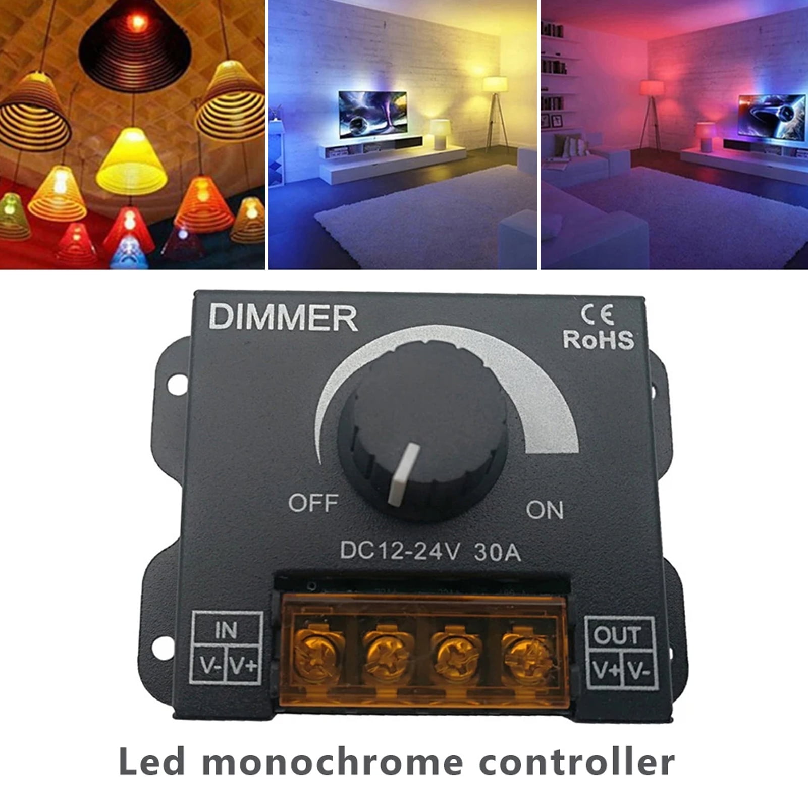 Hariumiu LED Brightness Regulator Dimmer Switch Fast Connection User ...