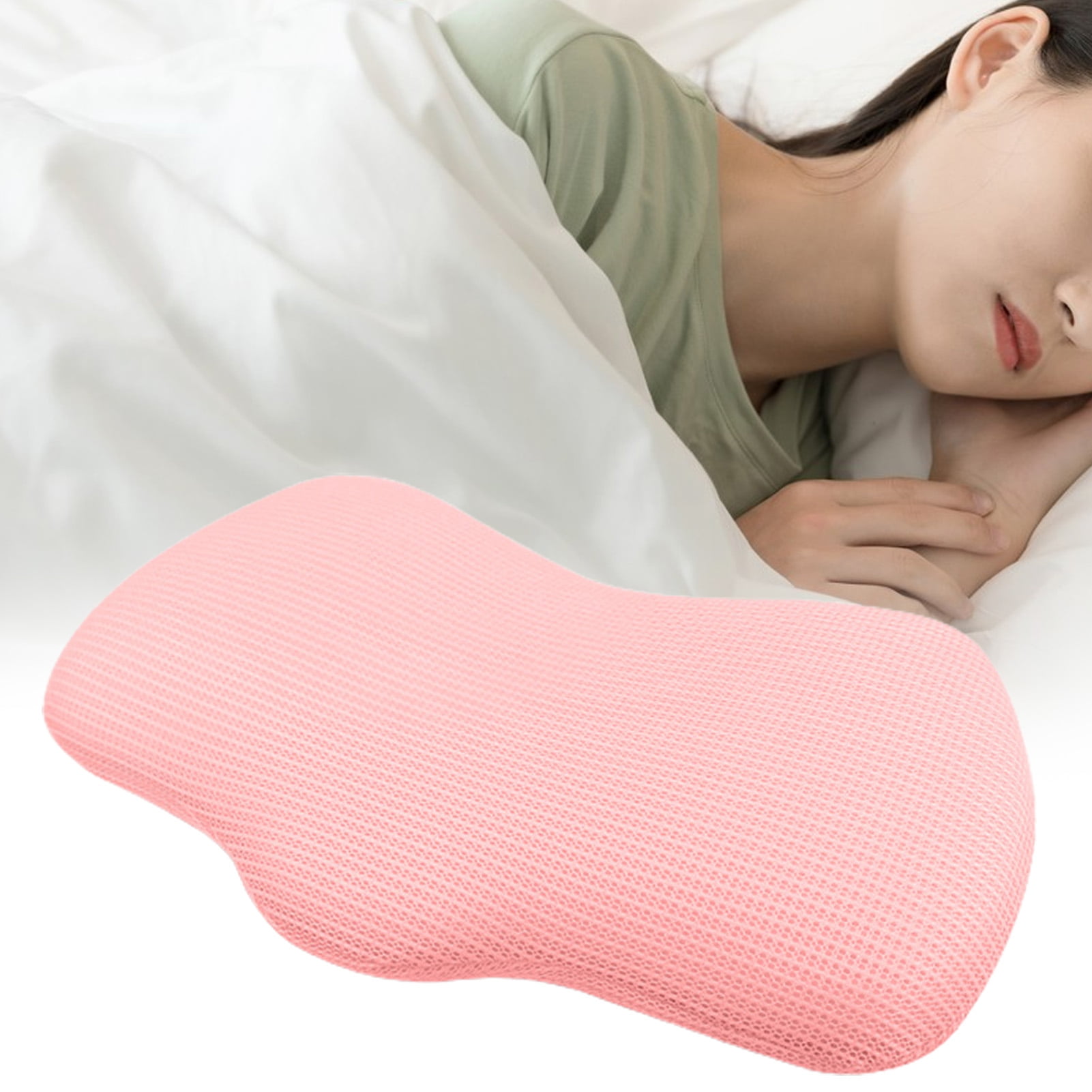 Hariumiu Memory Foam Neck Pillow for Side Sleepers Memory Foam Pillow ...