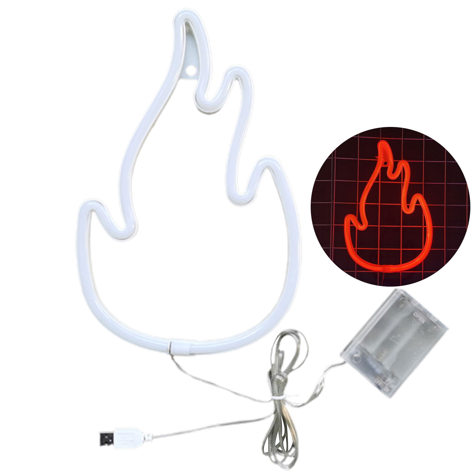 Hariumiu Neon Night Light Led Neon Light Creative Shape Usb/battery ...