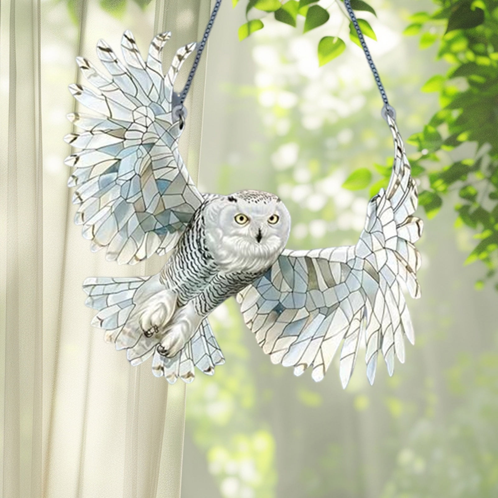 Hariumiu Owl Sun Catcher Colored Acrylic Light Catcher Window Hanging ...