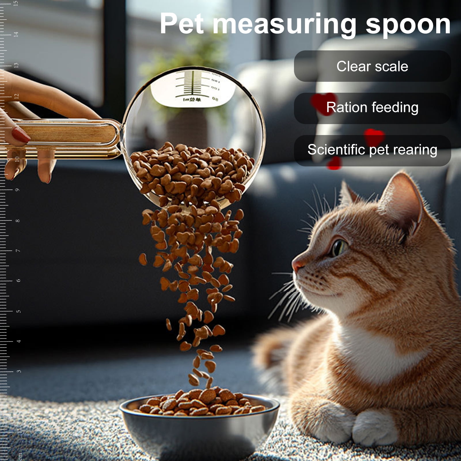 Hariumiu Pet Food Measuring Scoop,Dog Cat Food Scoop for Wet Food ...