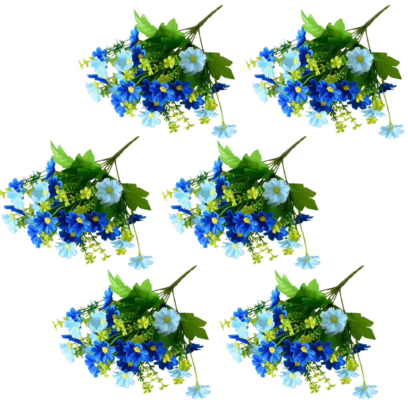 Hariumiu Realistic Artificial Flower 6 Bundles Artificial Flower Uv ...