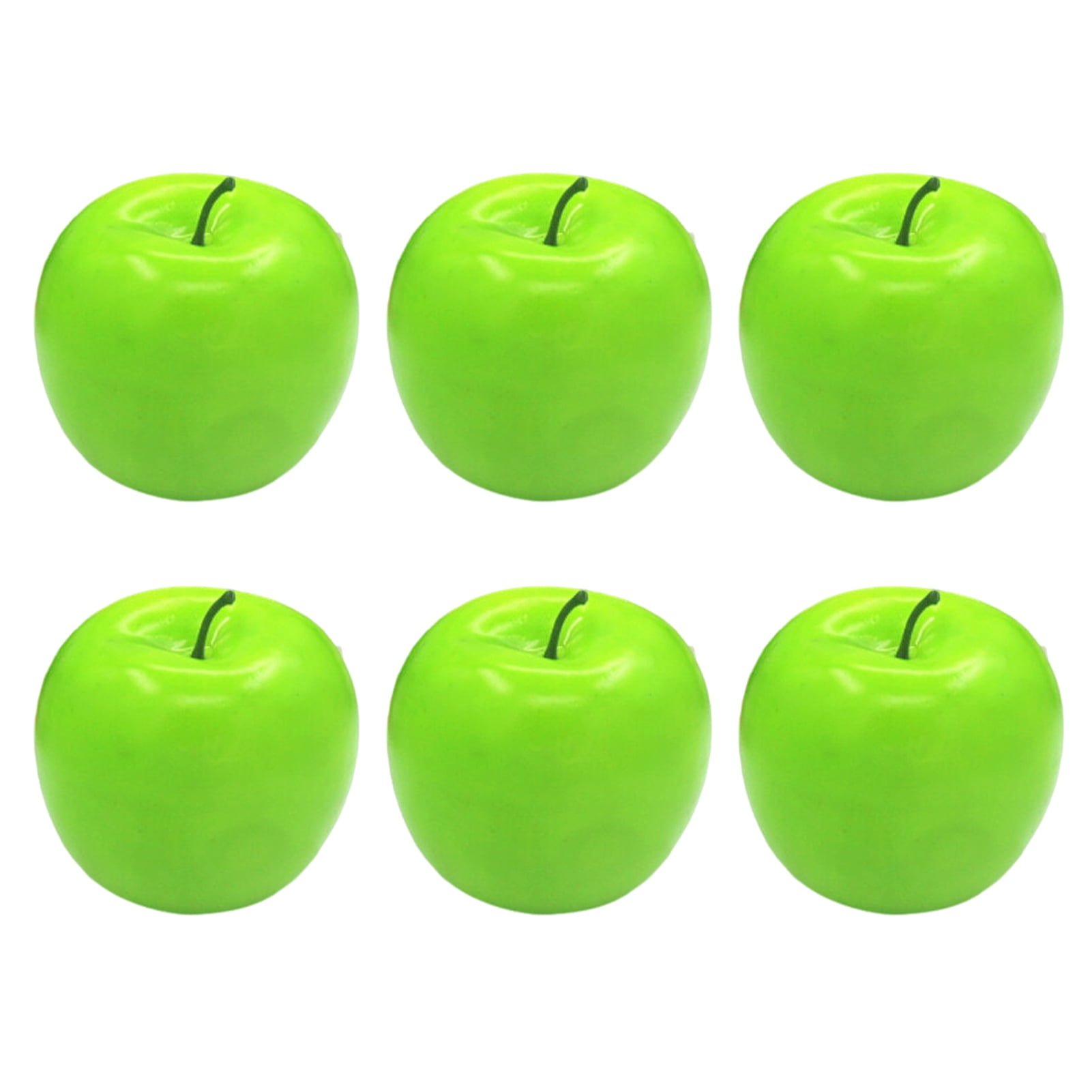 Hariumiu Realistic Fake Apples 6 Pcs Artificial Fruit Fake Fruits ...