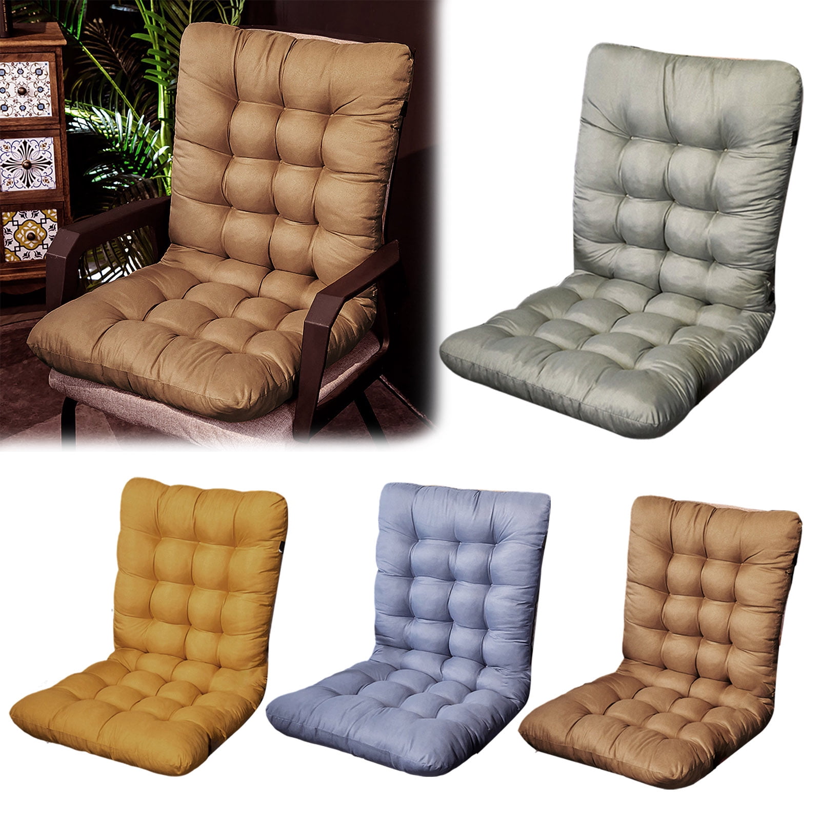Hariumiu Recliner Cushion Lazy Indoor Chaise Lounger Back Folding Chair ...