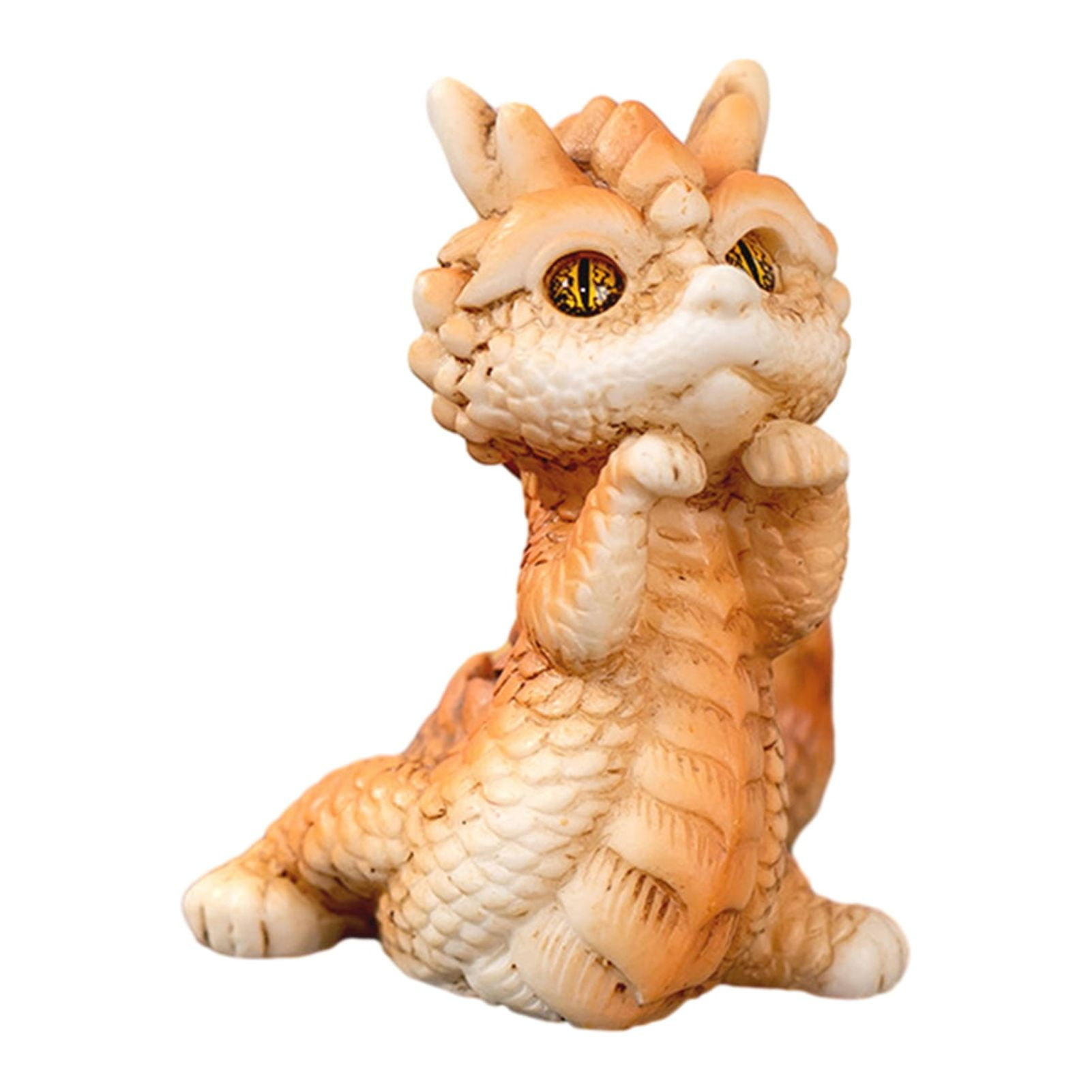 Hariumiu Resin Dragon Figurine Dragon Ornament Mini Resin Figurine for ...