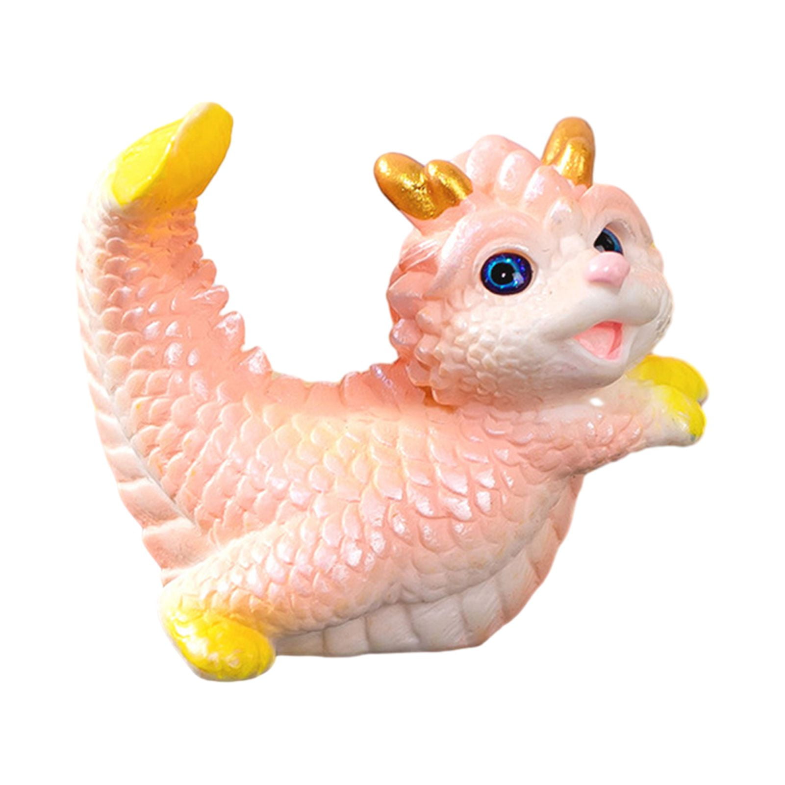 Hariumiu Resin Dragon Figurine Dragon Ornament Mini Resin Figurine for ...